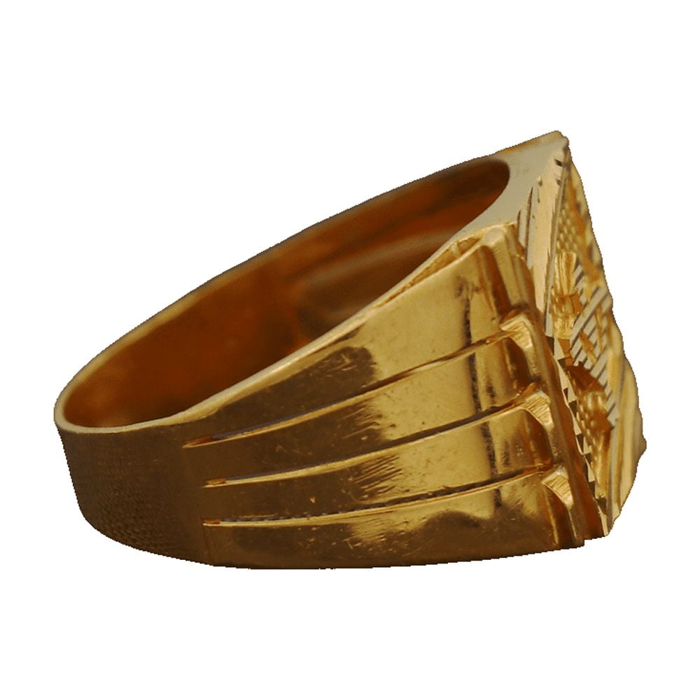 Siddhi Impex 22K Hallmark Shiny Gold Solitaire Female Ring Size Us 11 ...