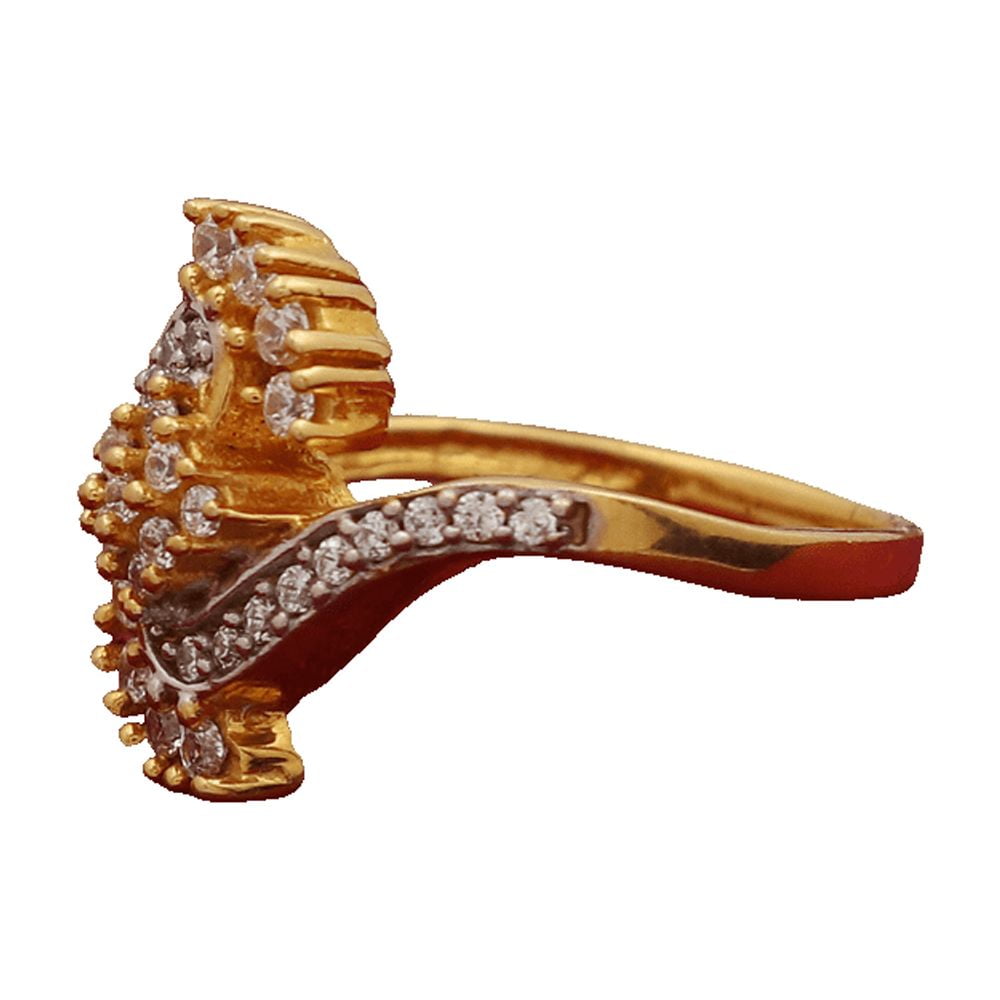 Siddhi Impex 22K Hallmark Striking Gold Bypass Female Ring Size Us 11.5 ...
