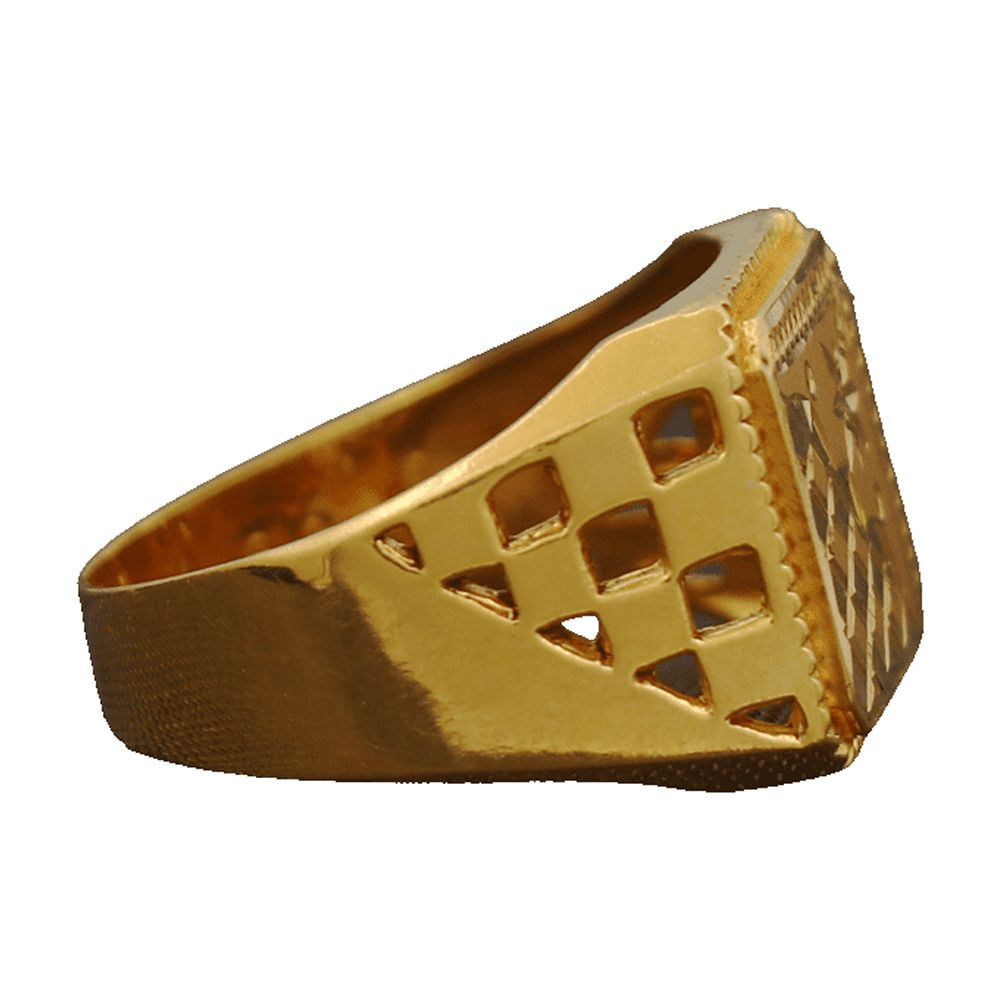 Siddhi Impex 22K Stamp Hallmark Gold Interlocking Female Ring Size Us ...