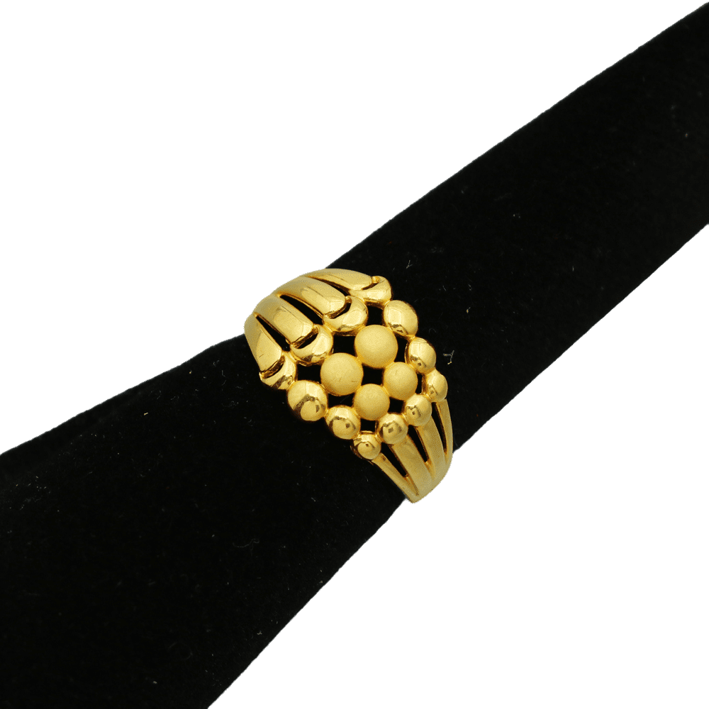 Siddhi Impex 22K Stamp Hallmark Gold Interlocking Female Ring Size Us 5 ...