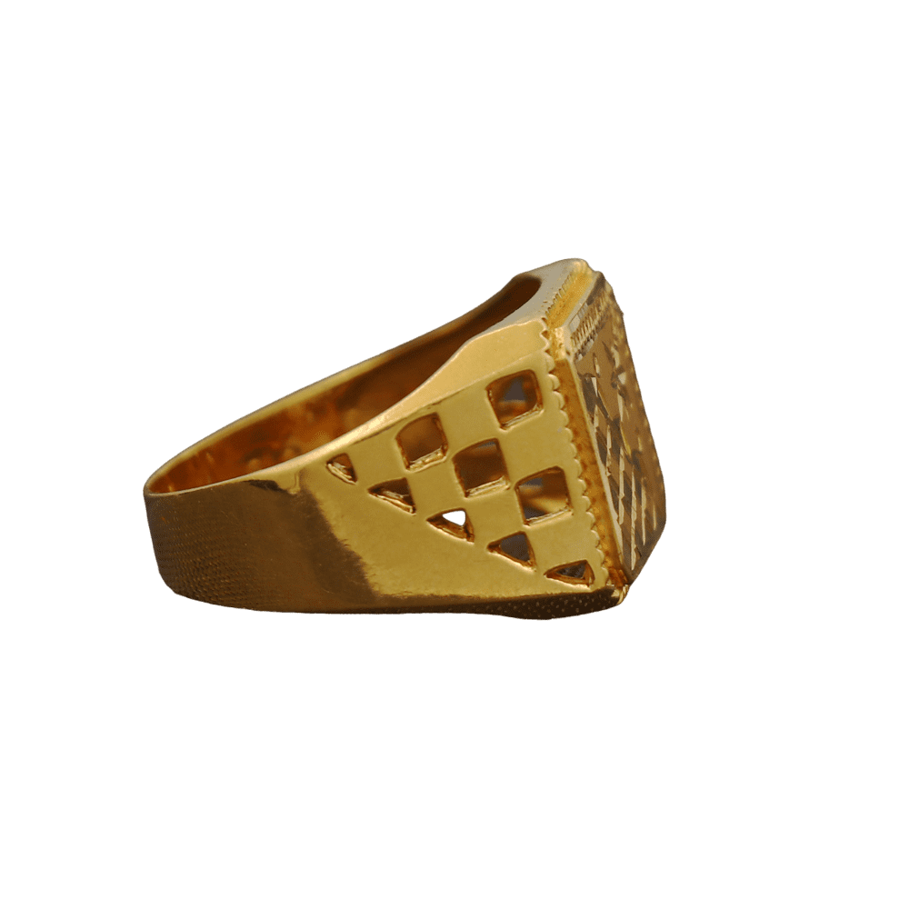 new 22k stamp hallmark gold interlocking ring size us 6.5 cousin ...