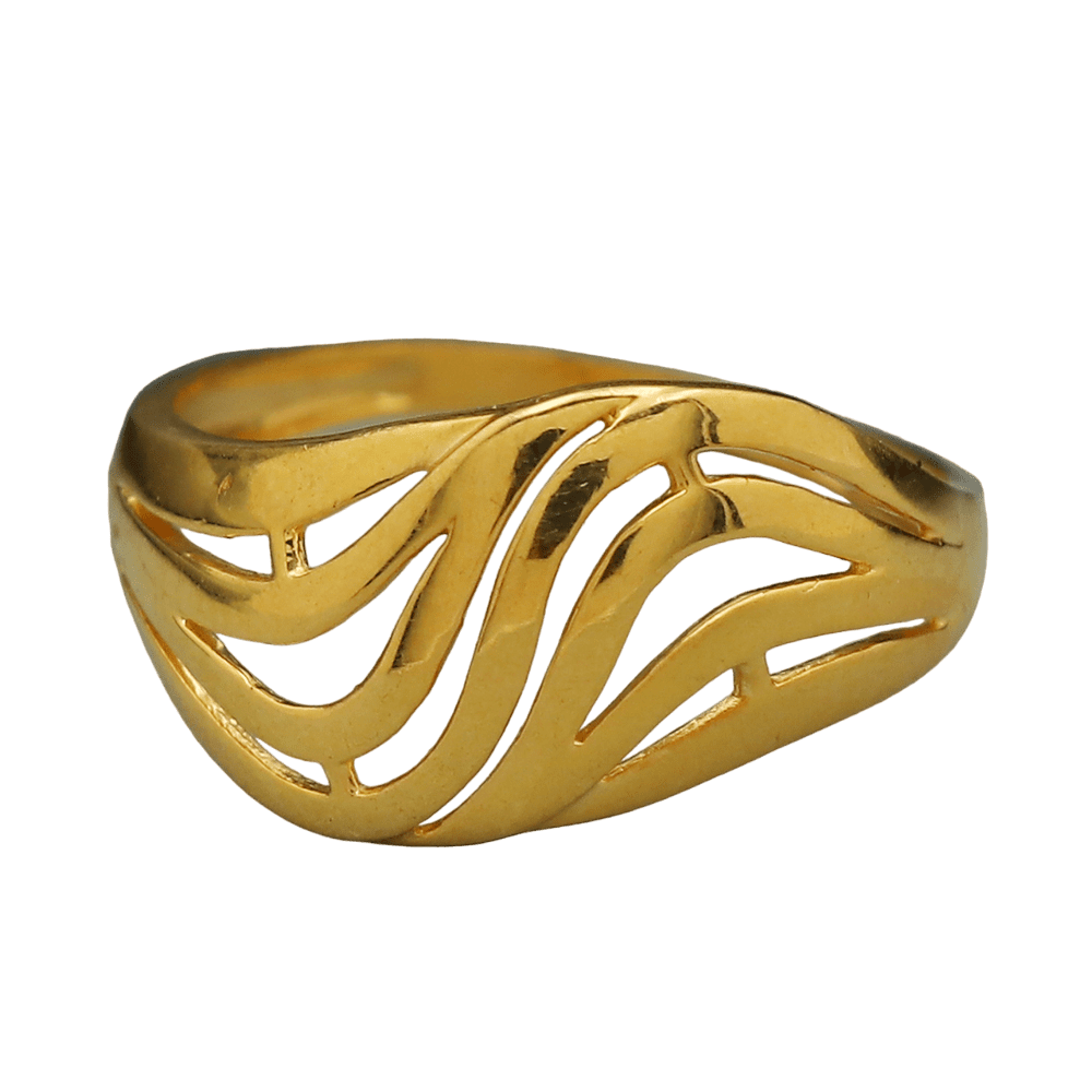 Siddhi Impex 22K Stamp Hallmark Gold Female Ring Size Us 6 For ...