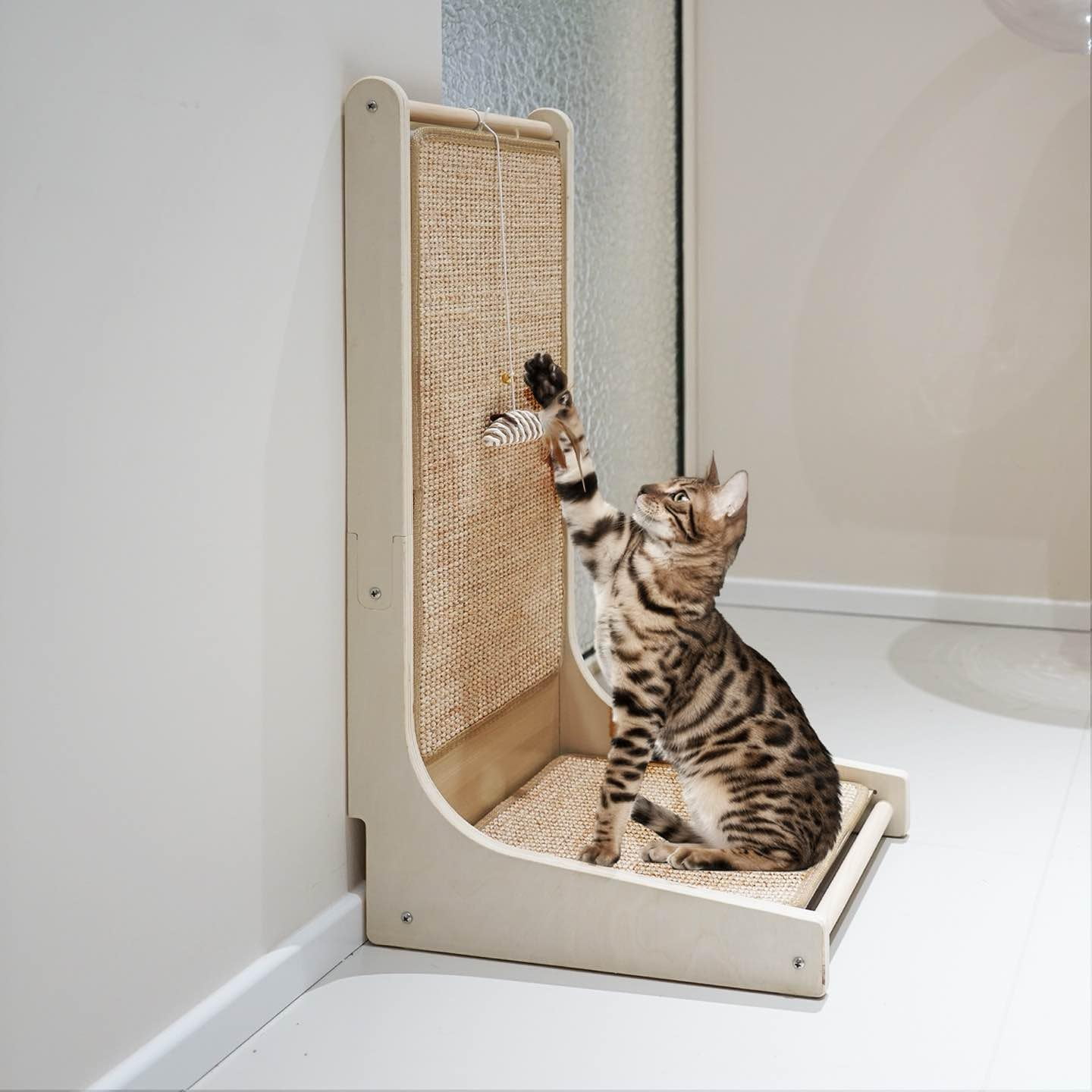 Cat Scratcher, L Shape Cat Scratching Board for Indoor Cats, Protecting ...