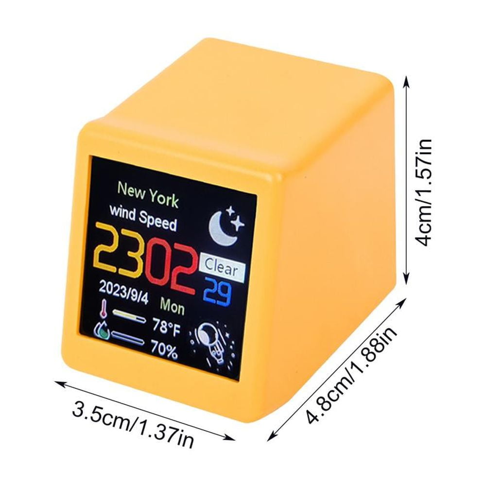 new Mini Size Smart WIFI Weather Station Clock for Gaming Desktop ...