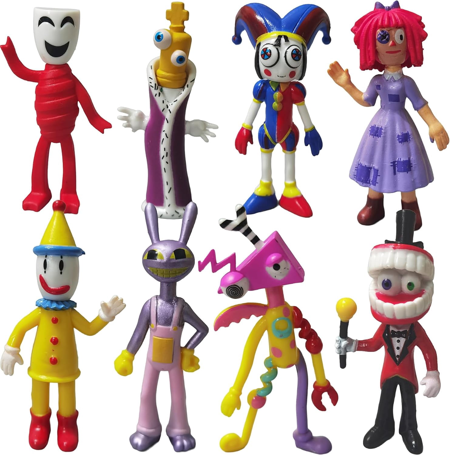 kjggad Kids Rainbow Meow Action Figures, 8 Count - Walmart.com