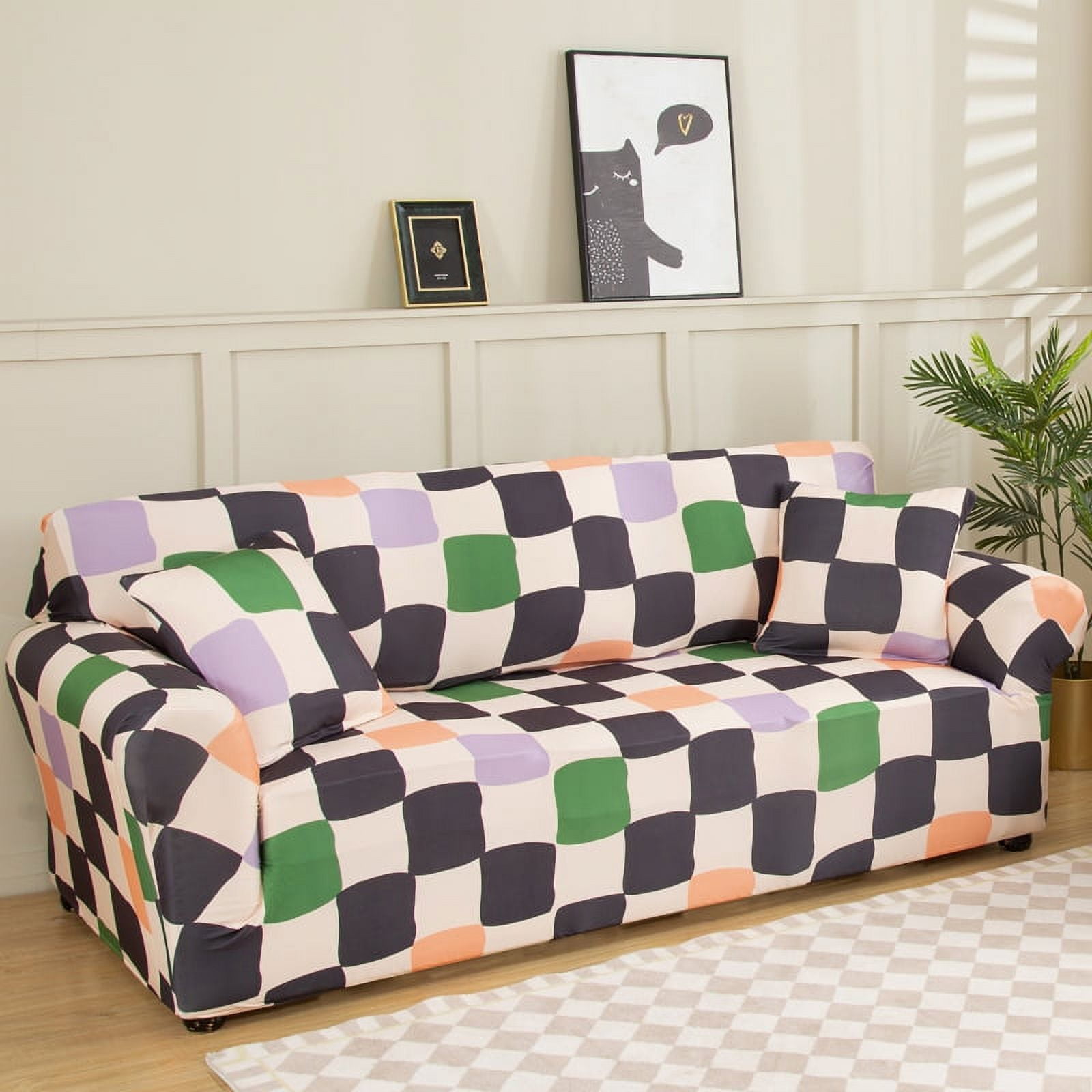 new Stretch Sofa Cover Slipcovers Elastic All-inclusive Couch Case for ...