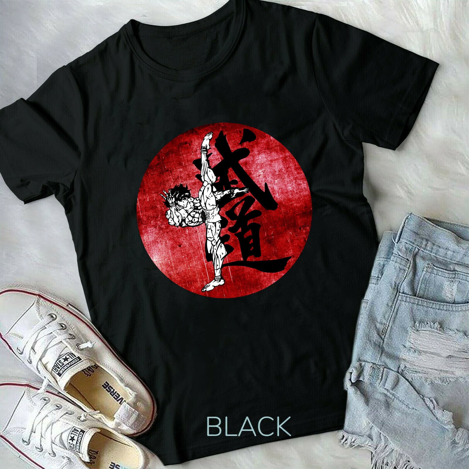 new Unisex T-shirt Baki the Grappler t-Shirt Baki Hanma Manga Yujiro ...