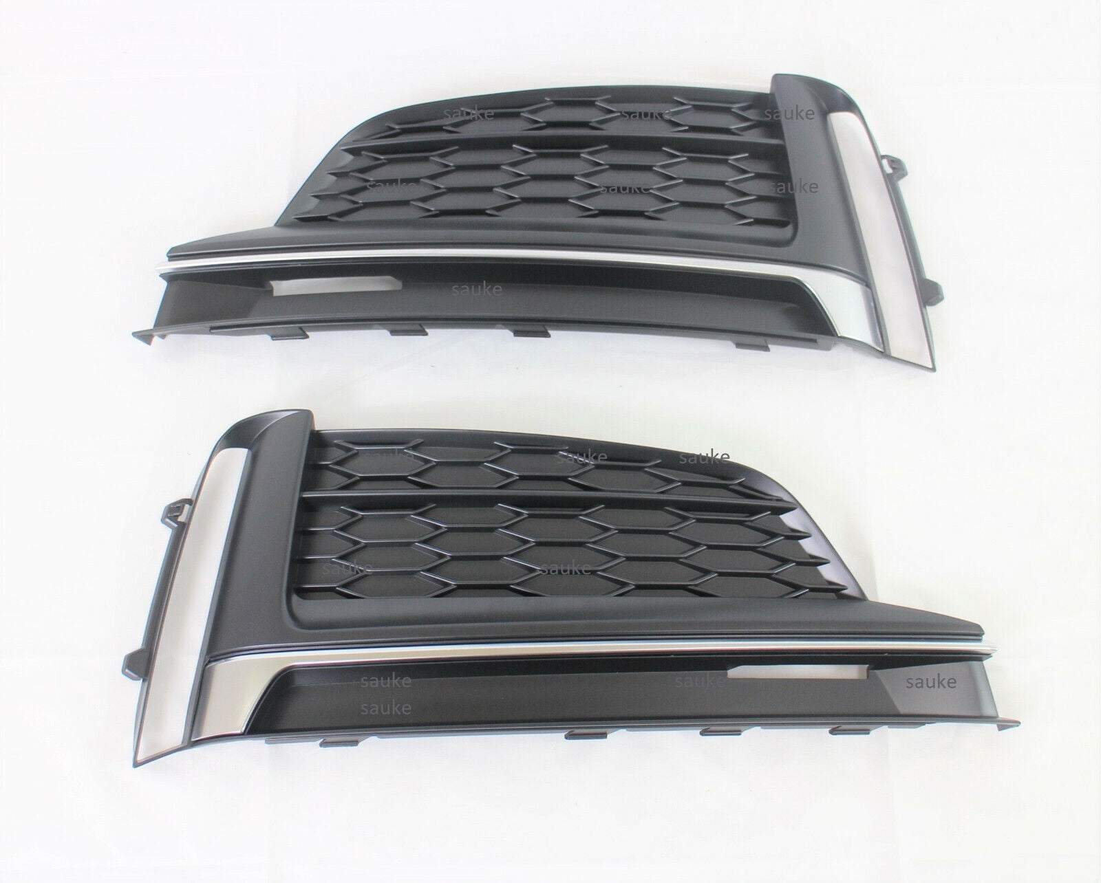 new front bumper cover lower LH& RH side grille insert 2pc set for 2018 ...