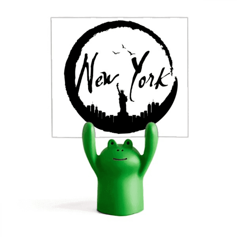 new york usa outline Memo Holder Cartoon Animal Frog Stand Decoration ...