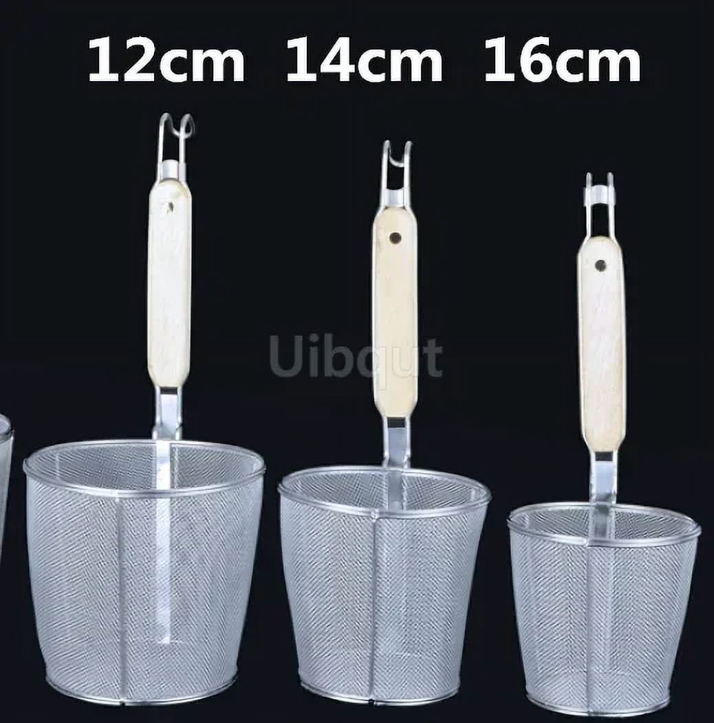 newest net stainless steel colander noodle Dumplings mesh basket fryer ...