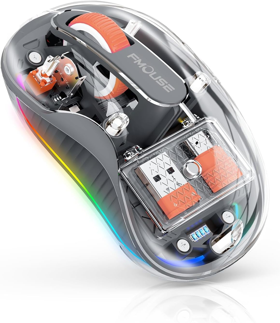 our newly trendy wireless Bluetooth mouse! Its see-through magnetic ...