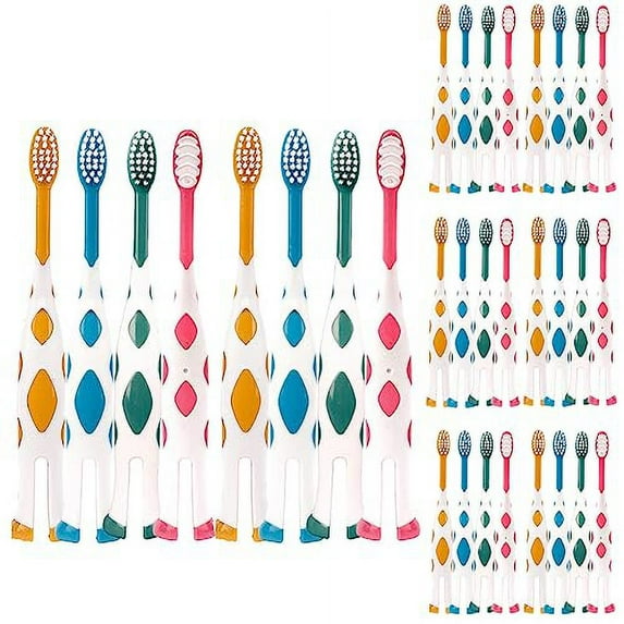 newrichbee 32 Packs Kids Toothbrushes Set, Extra Soft Lovely Little ...