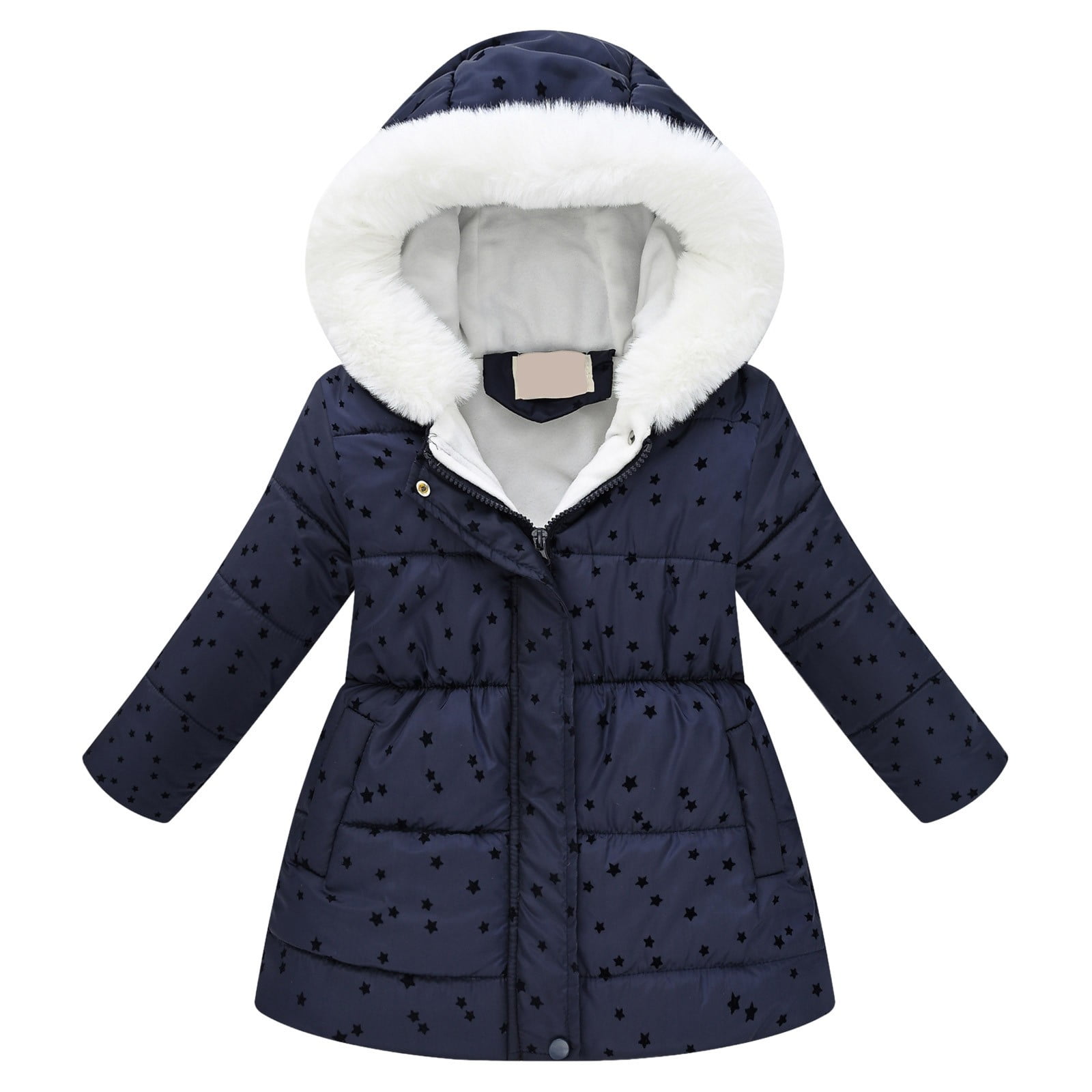 newwalpole Girls Winter Coat Thicken Sherpa Lined Padded Jacket with ...