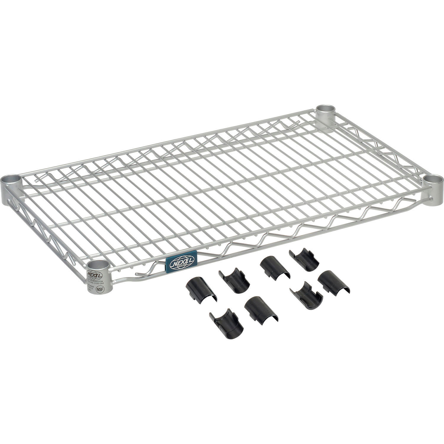 Nexel Nexelate Wire Shelf w/Clips, 30"W x 14"D - Walmart.com