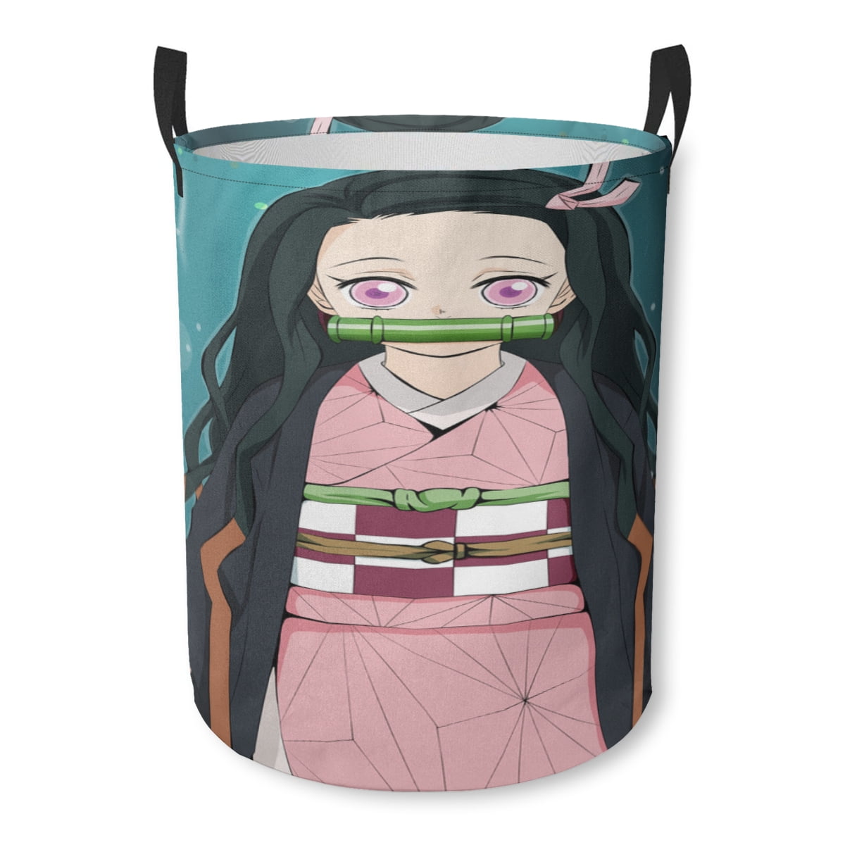 nezuko Laundry Basket with Handle Cartoon Animal Laundry Basket Toy ...