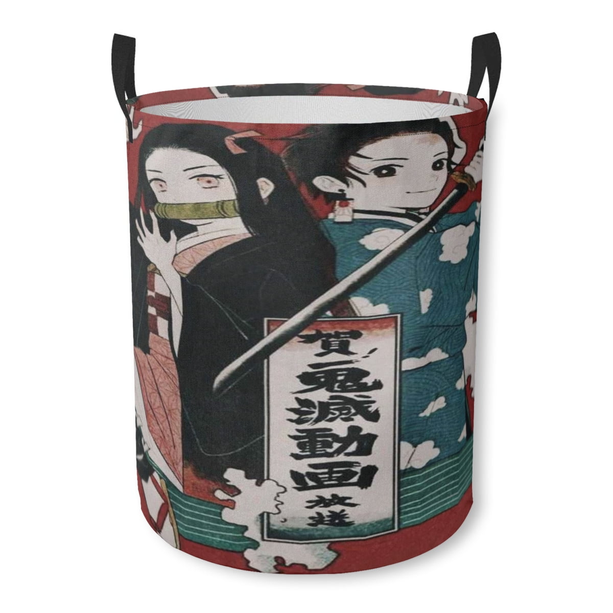 nezuko Laundry Basket with Handle Cartoon Animal Laundry Basket Toy ...
