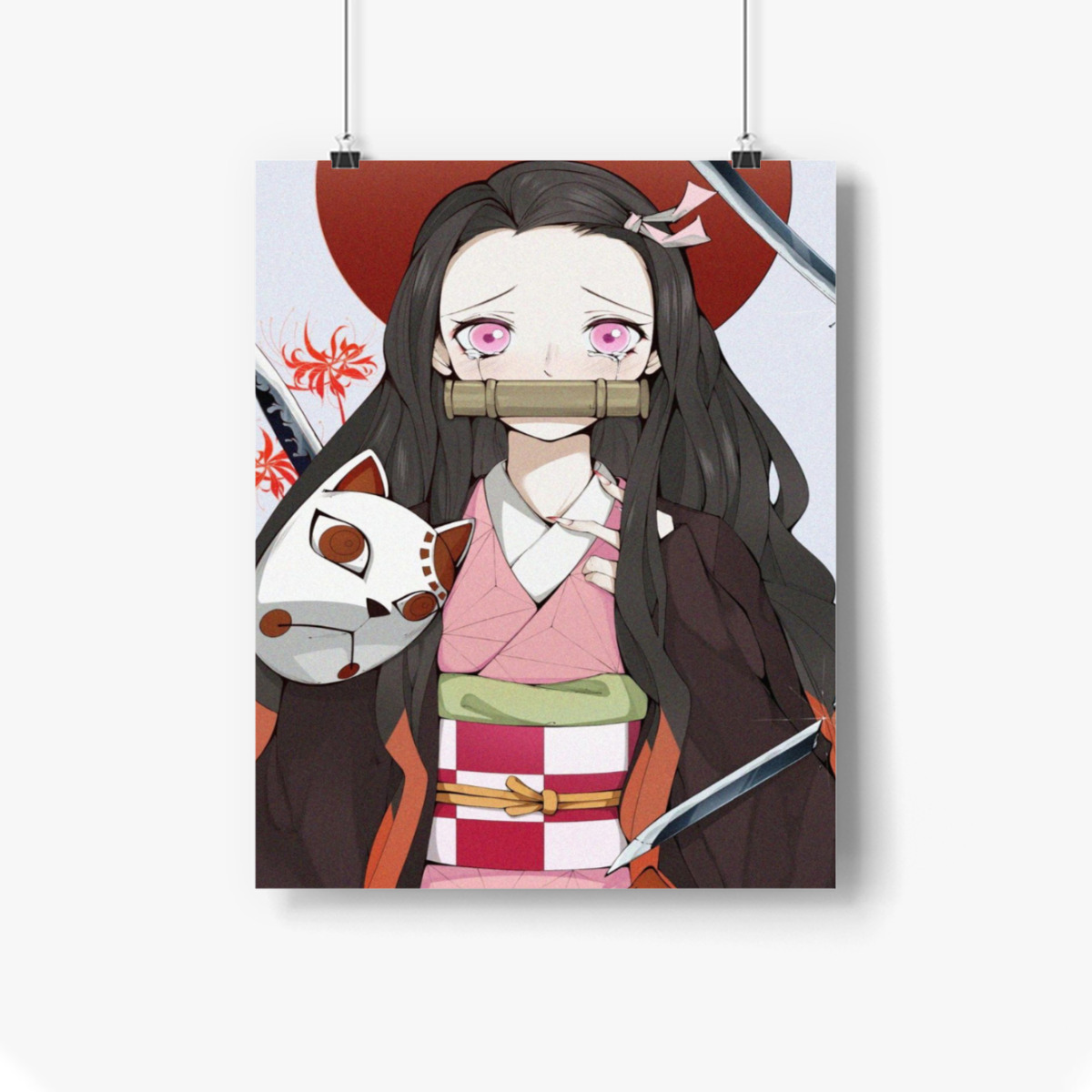 nezuko Poster Holiday Bedroom Decor Prints Living Room Office Decor ...