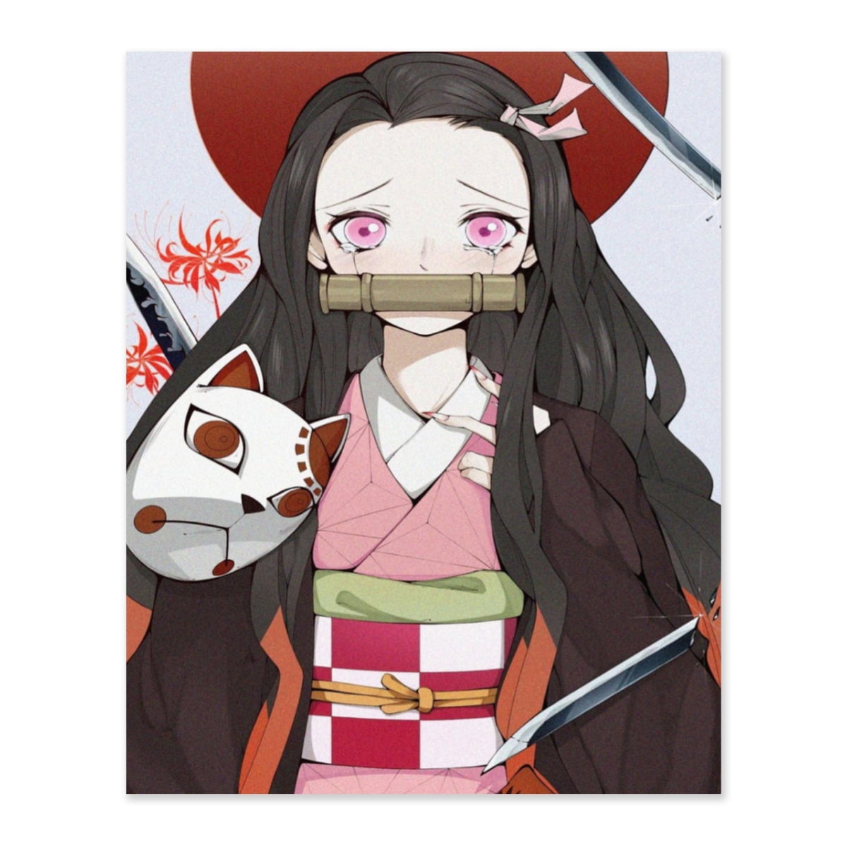 nezuko Poster Holiday Bedroom Decor Prints Living Room Office Decor ...