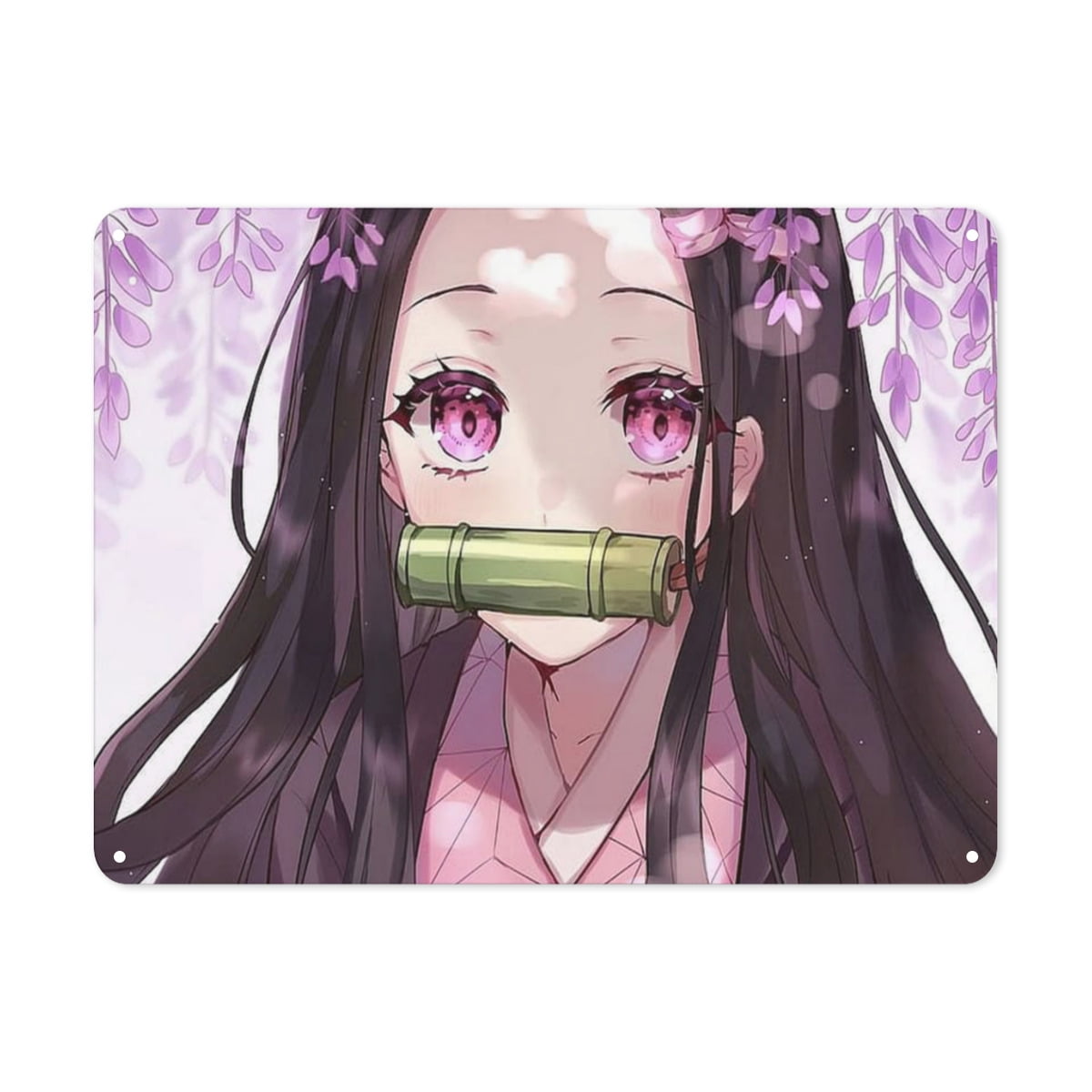 nezuko Poster Tin Painting Halloween Retro Tin Sign Retro Plaque ...