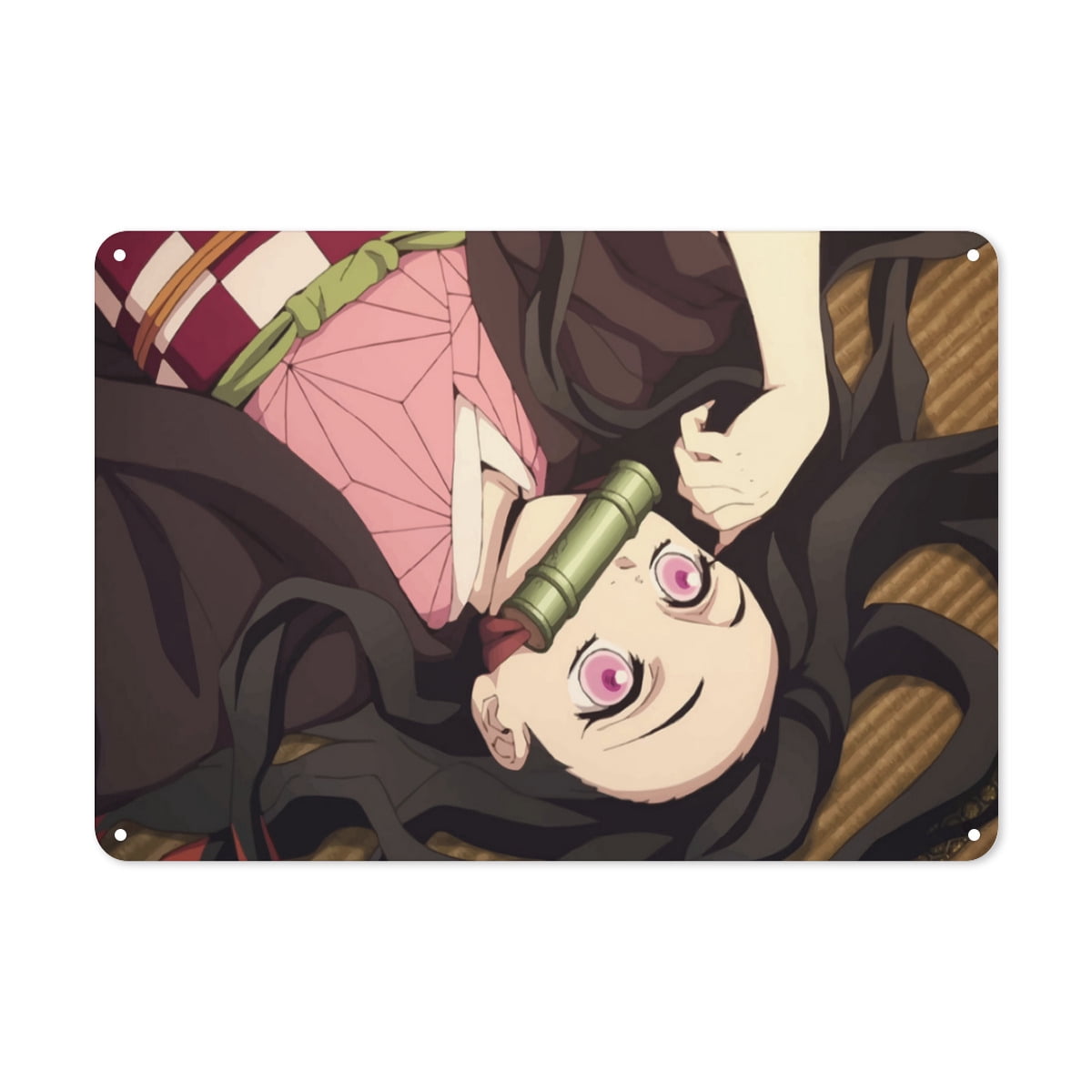 nezuko Poster Tin Painting Halloween Retro Tin Sign Retro Plaque ...
