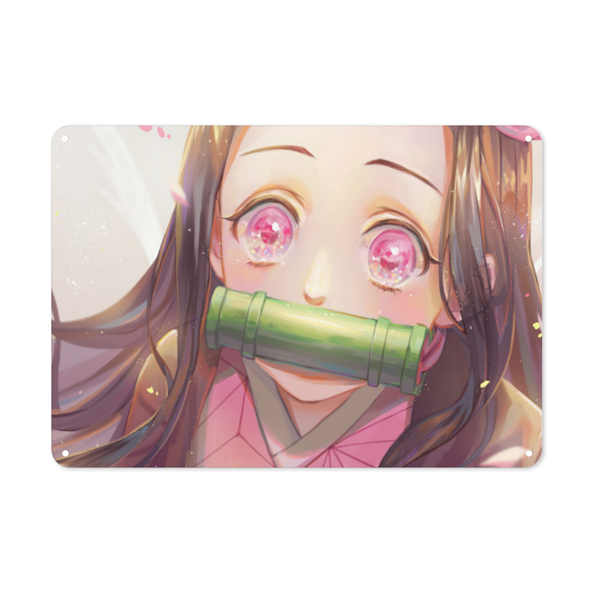 nezuko Poster Tin Painting Halloween Retro Tin Sign Retro Plaque ...