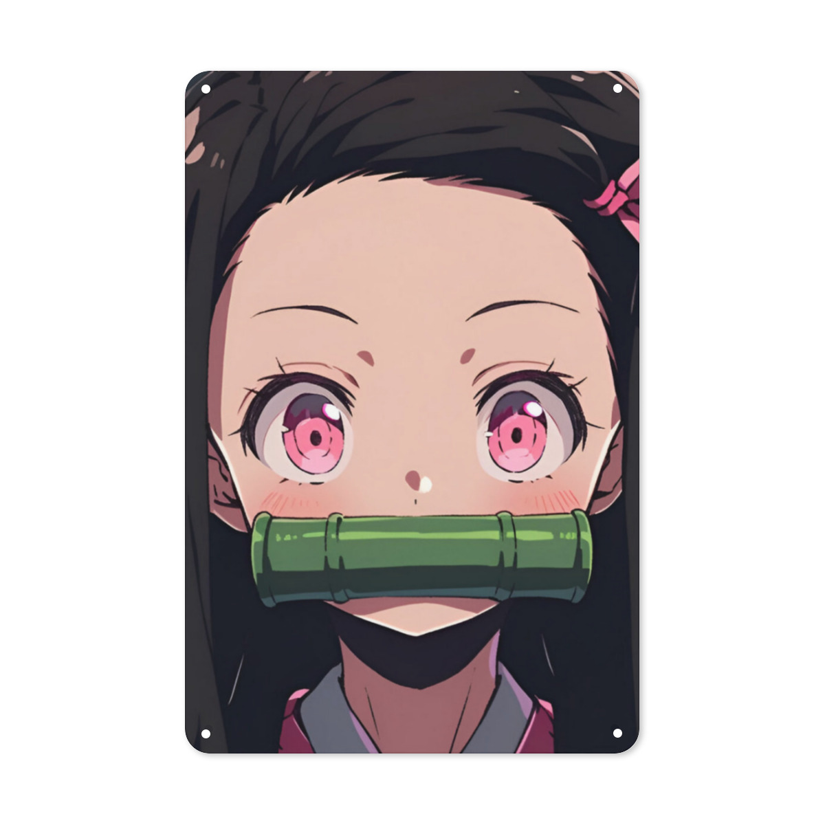 nezuko Poster Tin Painting Halloween Retro Tin Sign Retro Plaque ...