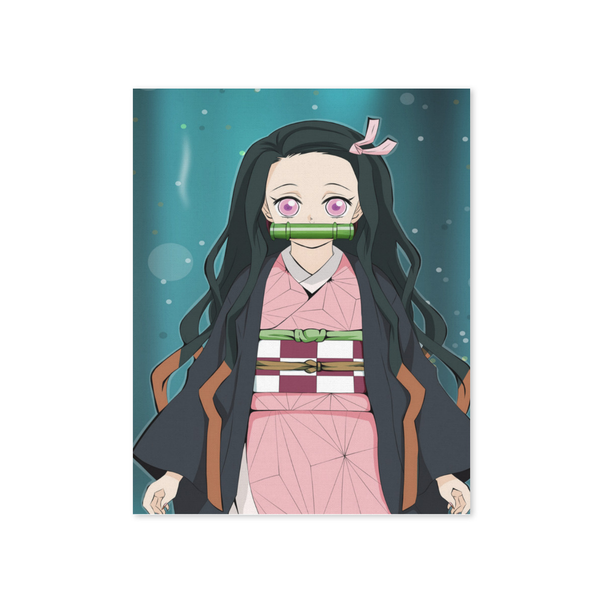 nezuko Poster Wall Art -Bedroom Paintings Frameless Paintings Living ...