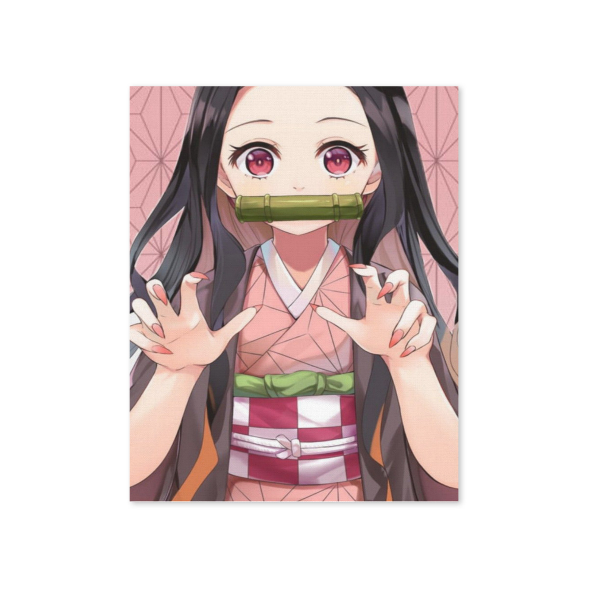 nezuko Poster Wall Art -Bedroom Paintings Frameless Paintings Living ...