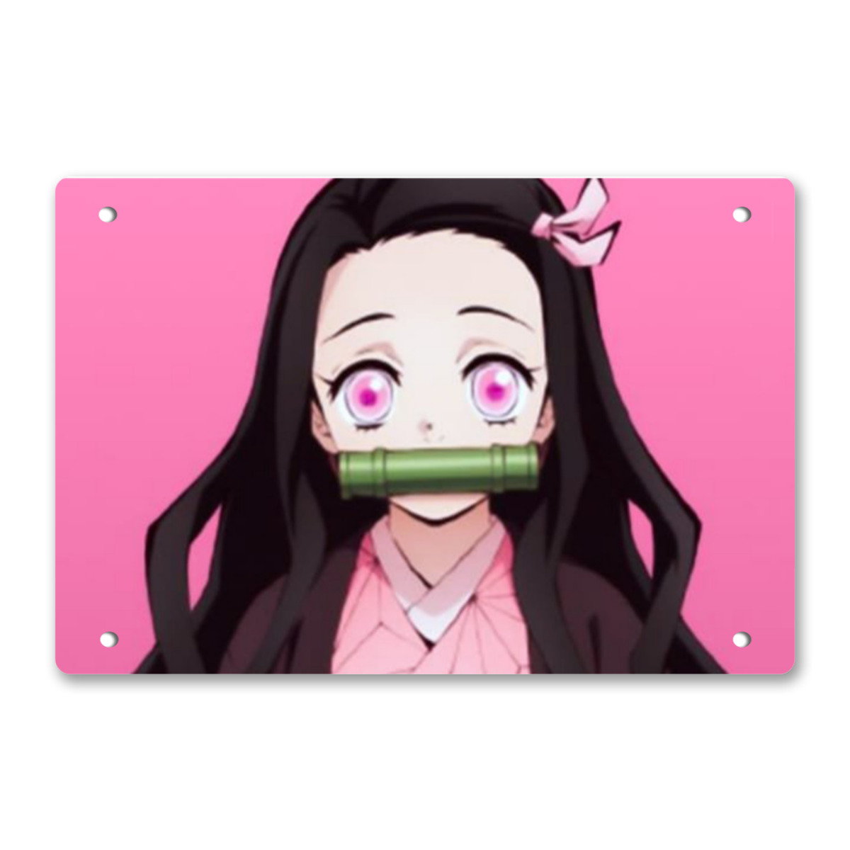 nezuko Wall Sign - Cartoon Aluminum Poster 12 X 8 Inch Home Bar Wall ...