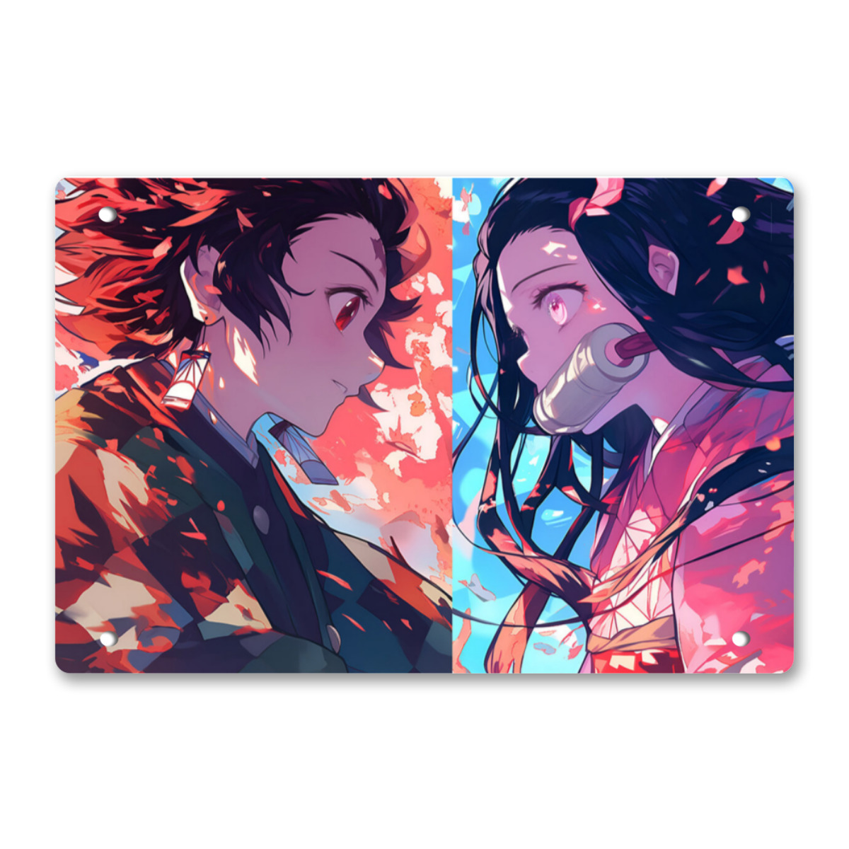 nezuko Wall Sign - Cartoon Aluminum Poster 12 X 8 Inch Home Bar Wall ...