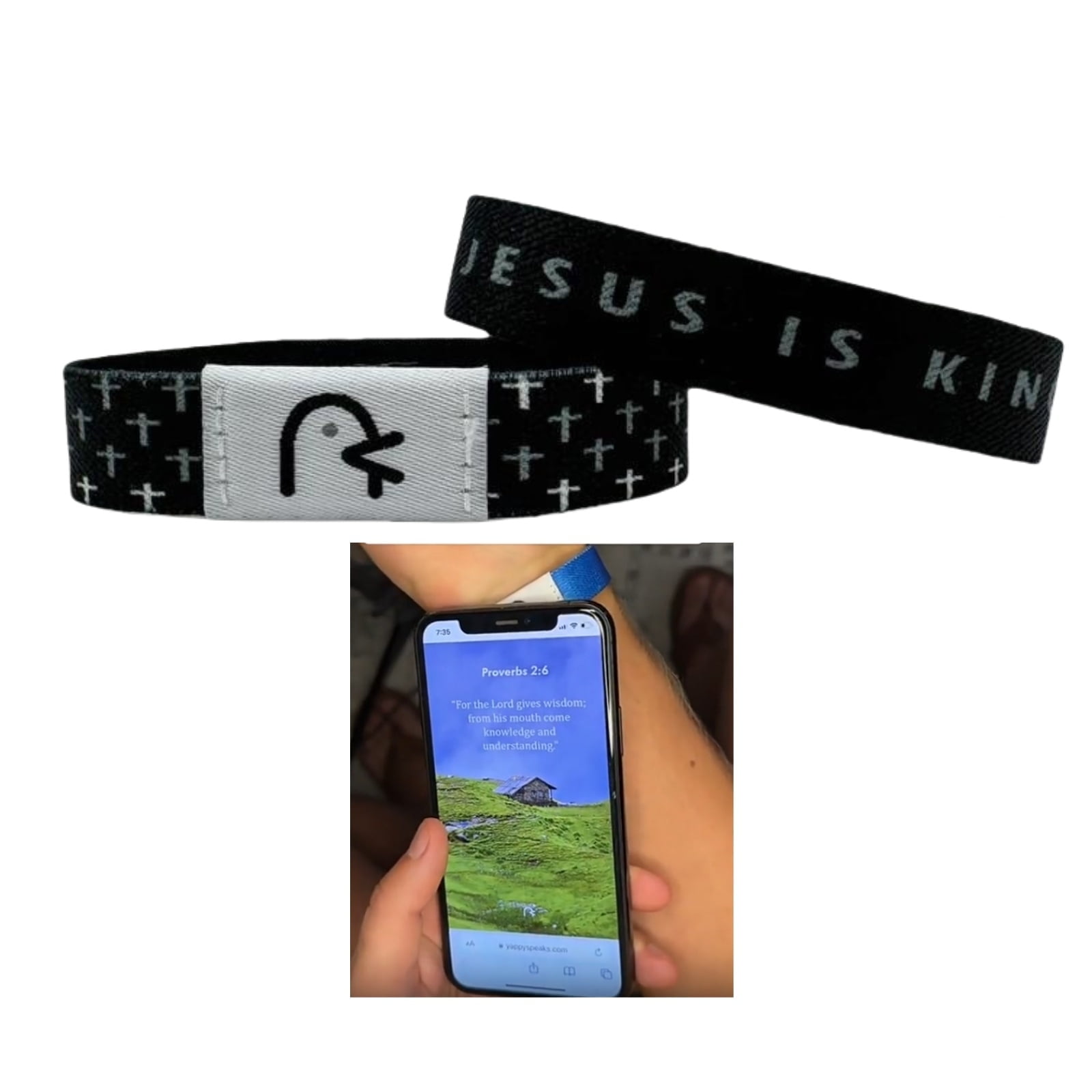 2pcs/sets nfc Bible Bracelet - Christian RFID Jewelry Gift with Daily ...