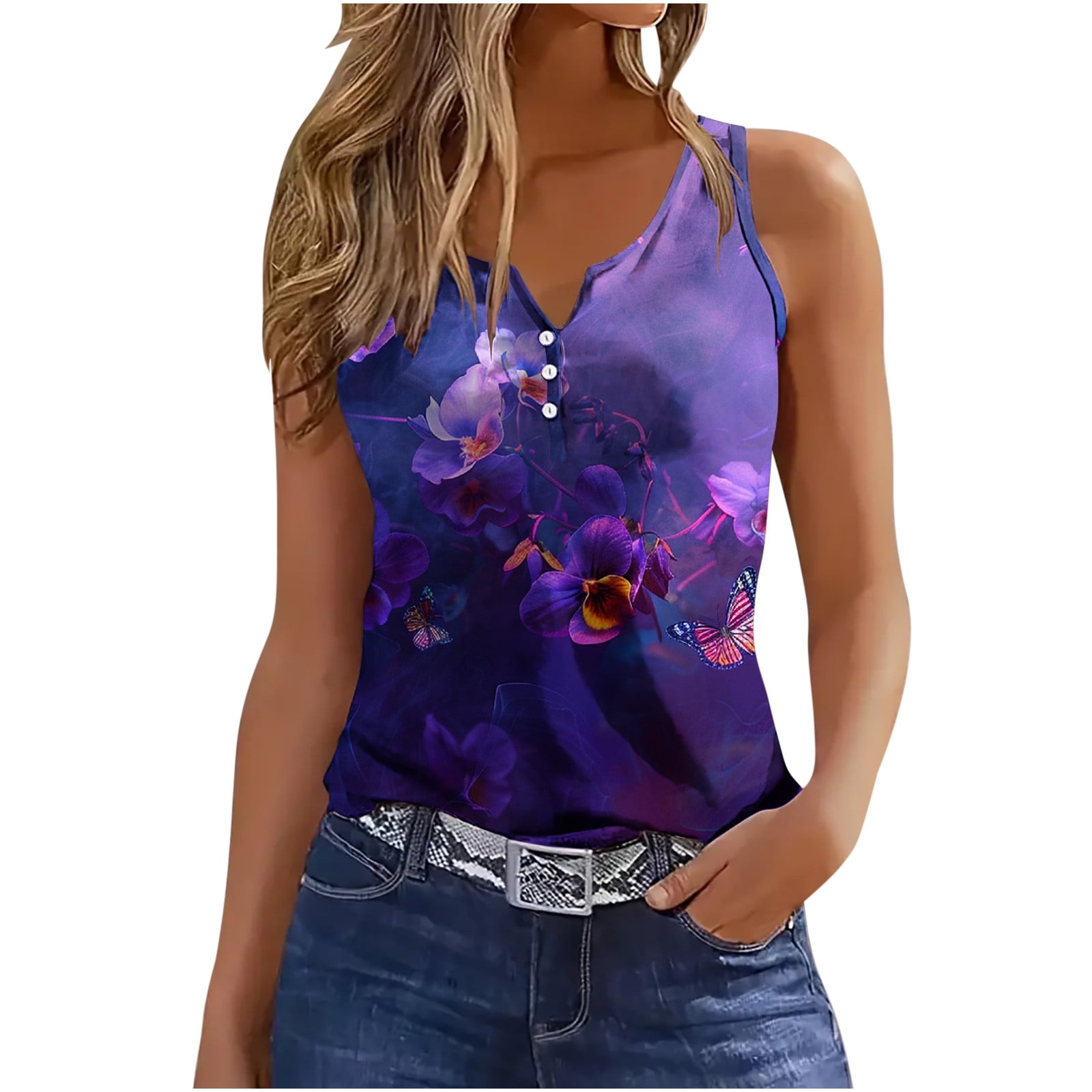 Nhapmj Cute Summer Tops For Women 2024 Trendy Tank Top For Women