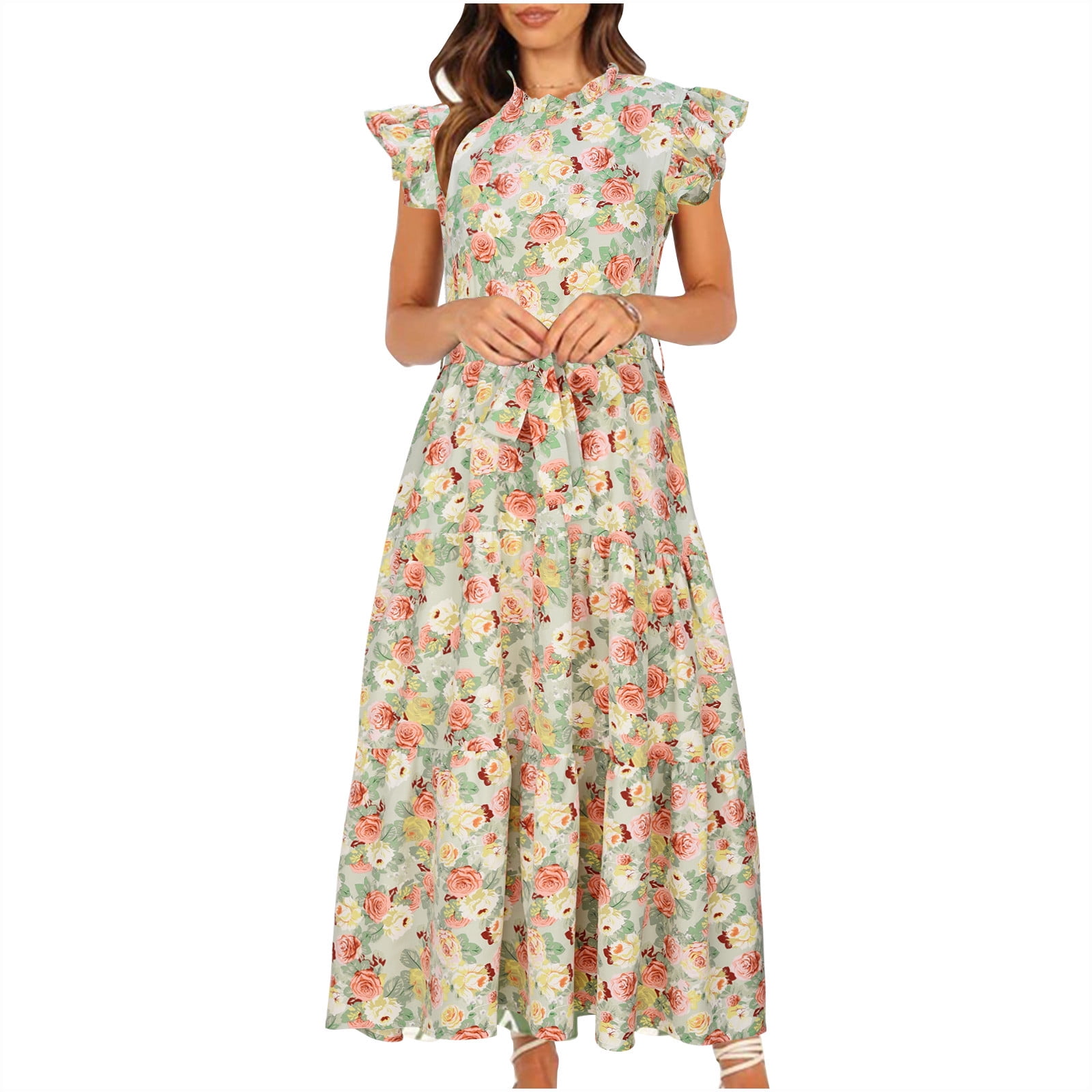 nhApmj Spring Floral Dresses for Women 2024 New Dresses Arrivals for ...