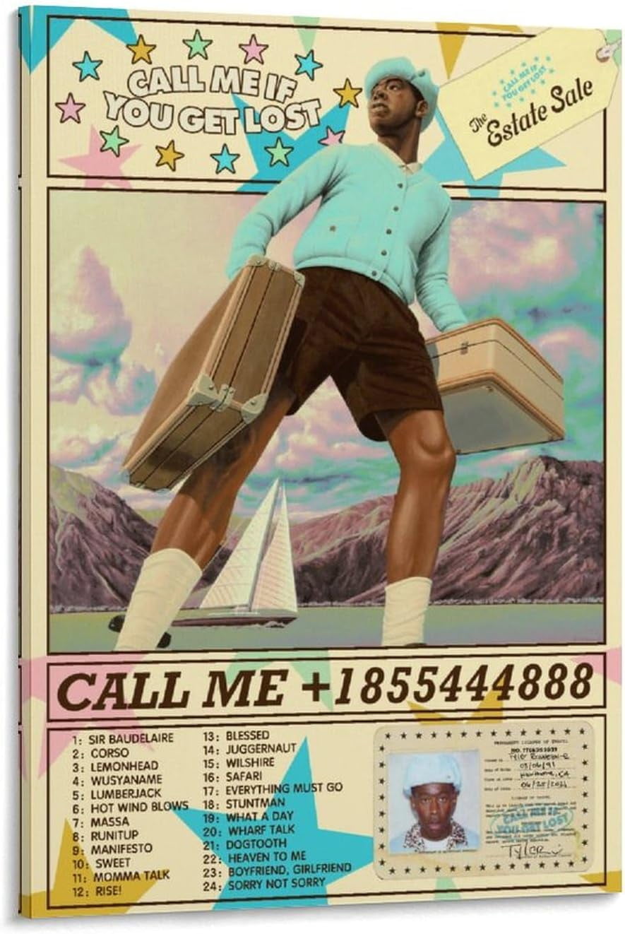 niero Tyler The Creator Poster Call Me If You Get Lost Music Album ...