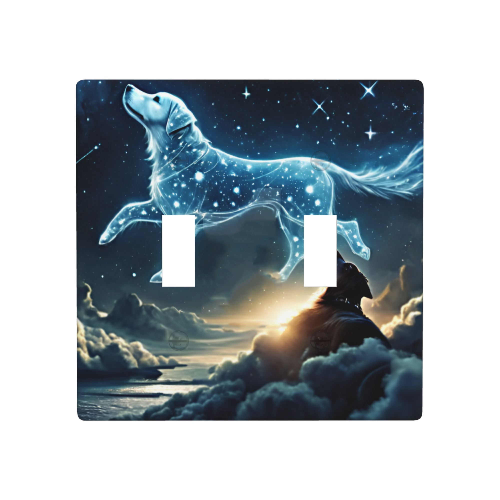 night sky constellation forming wild dog Light Switch Cover Plates ...