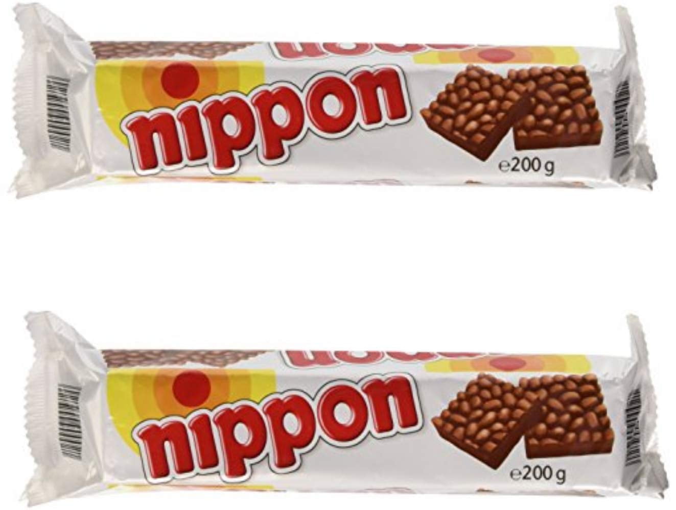 "nippon" Puffed Rice Snacks IRF13 with Chocolate 200g / 7.05oz, pack of ...