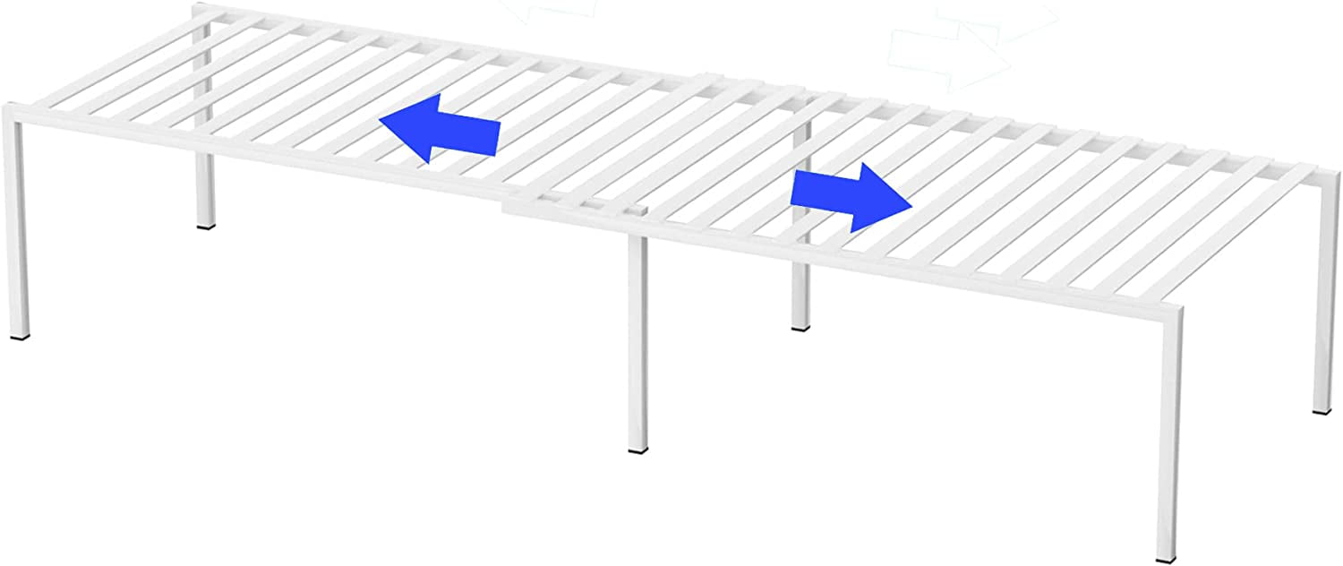 njighty Expandable Cabinet Storage Shelf Rack - Kitchen Counter and ...
