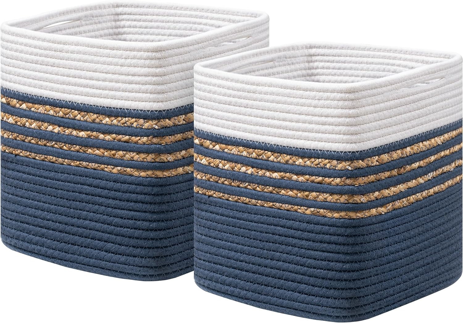 njighty Storage Cubes 11 X 11 X 11 in Water Hyacinth Storage Bins for ...