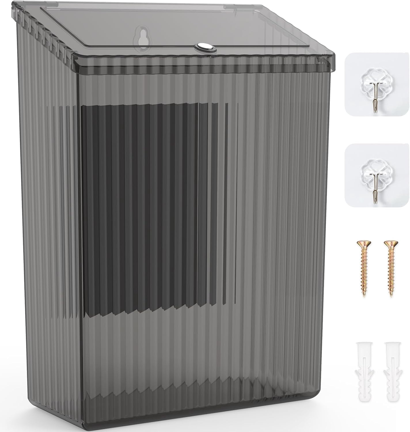 njizgyd Magnetic Slim Trash Can Wastebasket with Lid Lint Bin Storage ...