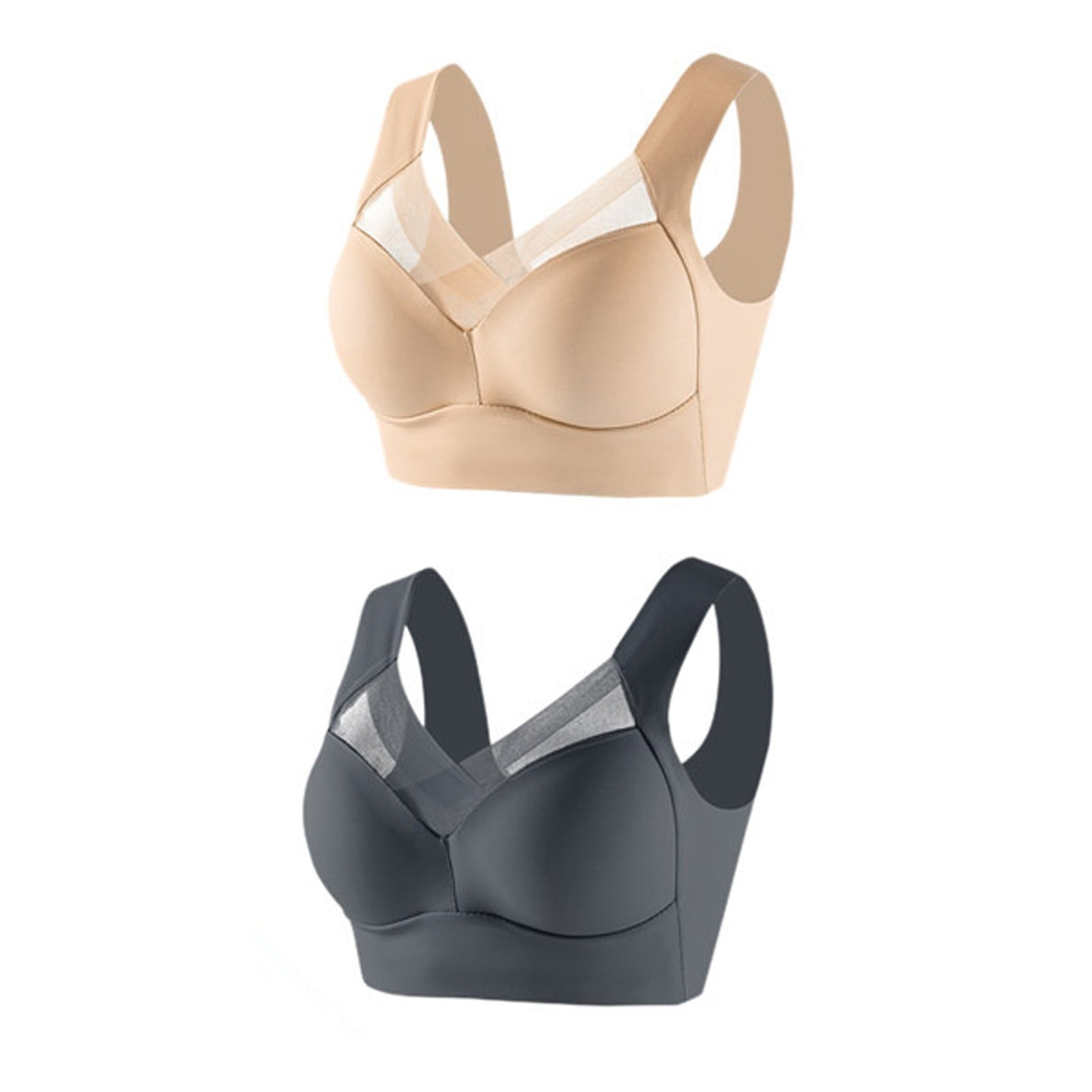 njshnmn Bralettes for Women Women Double Layer Large Size Seamless Yoga ...