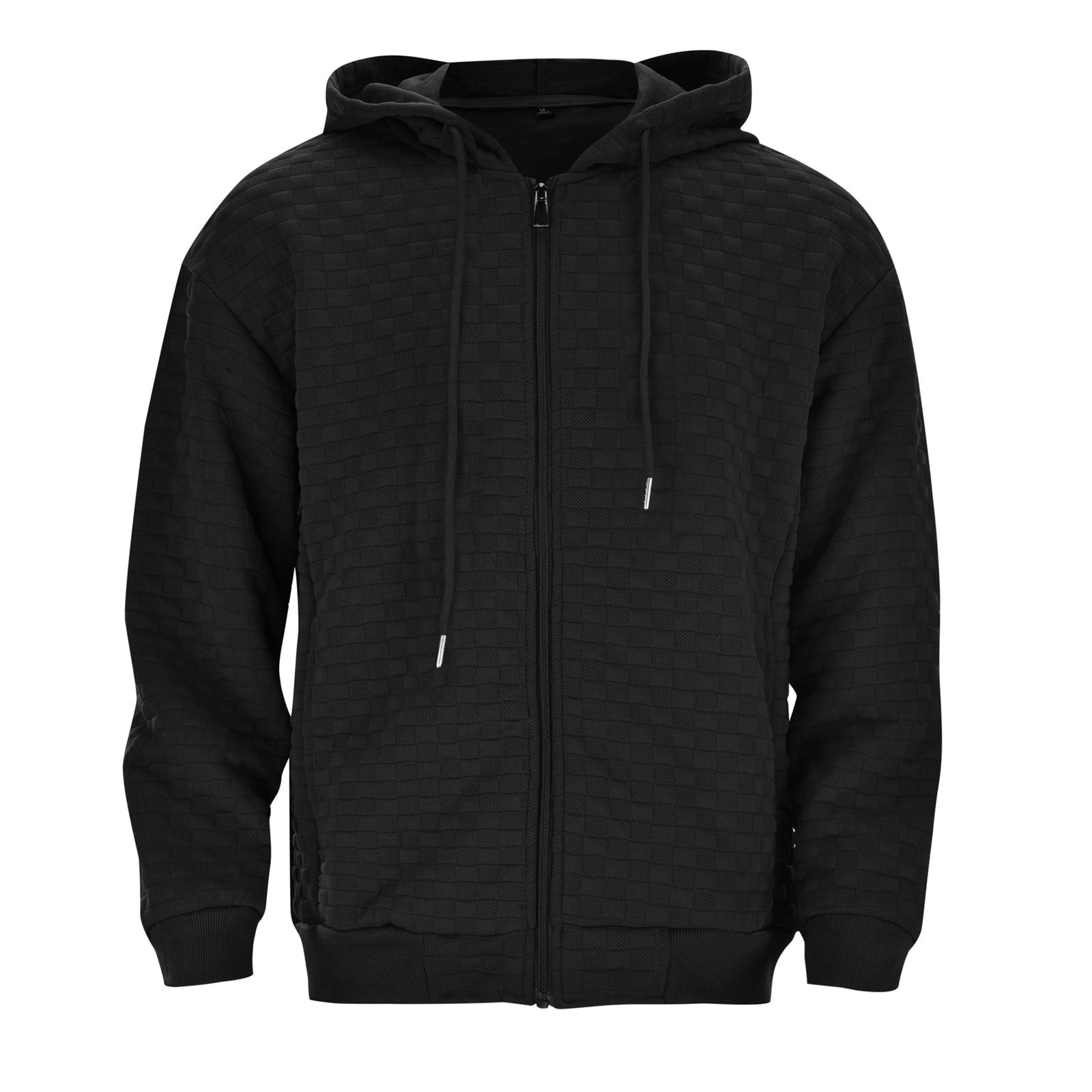 njshnmn Heavyweight Full Zip Hooded Sweatshirt with Thermal Lining ...