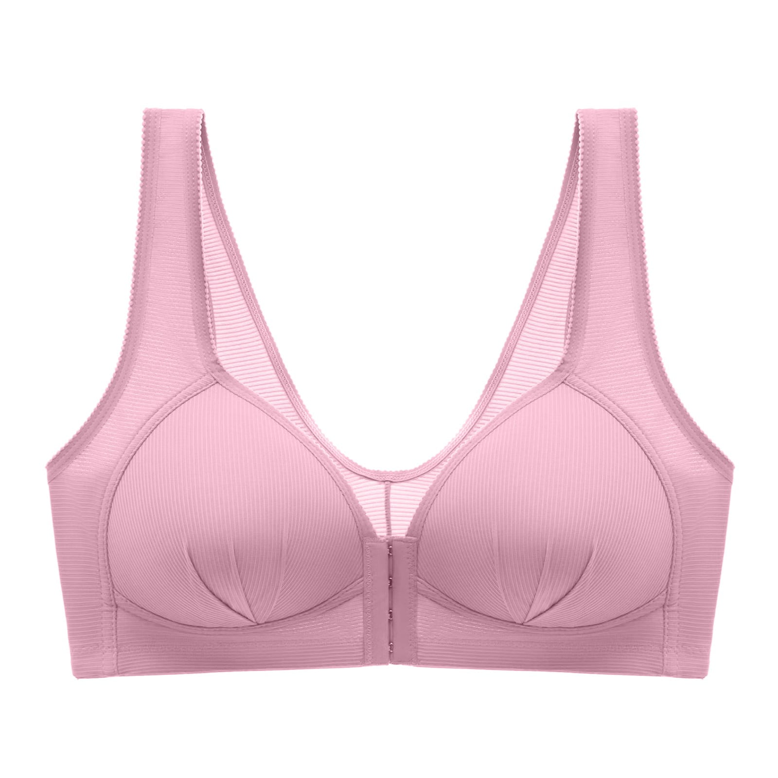 njshnmn Mini Camisole Bra Seamless Wirefree Bra with Foam Cups, Pink ...