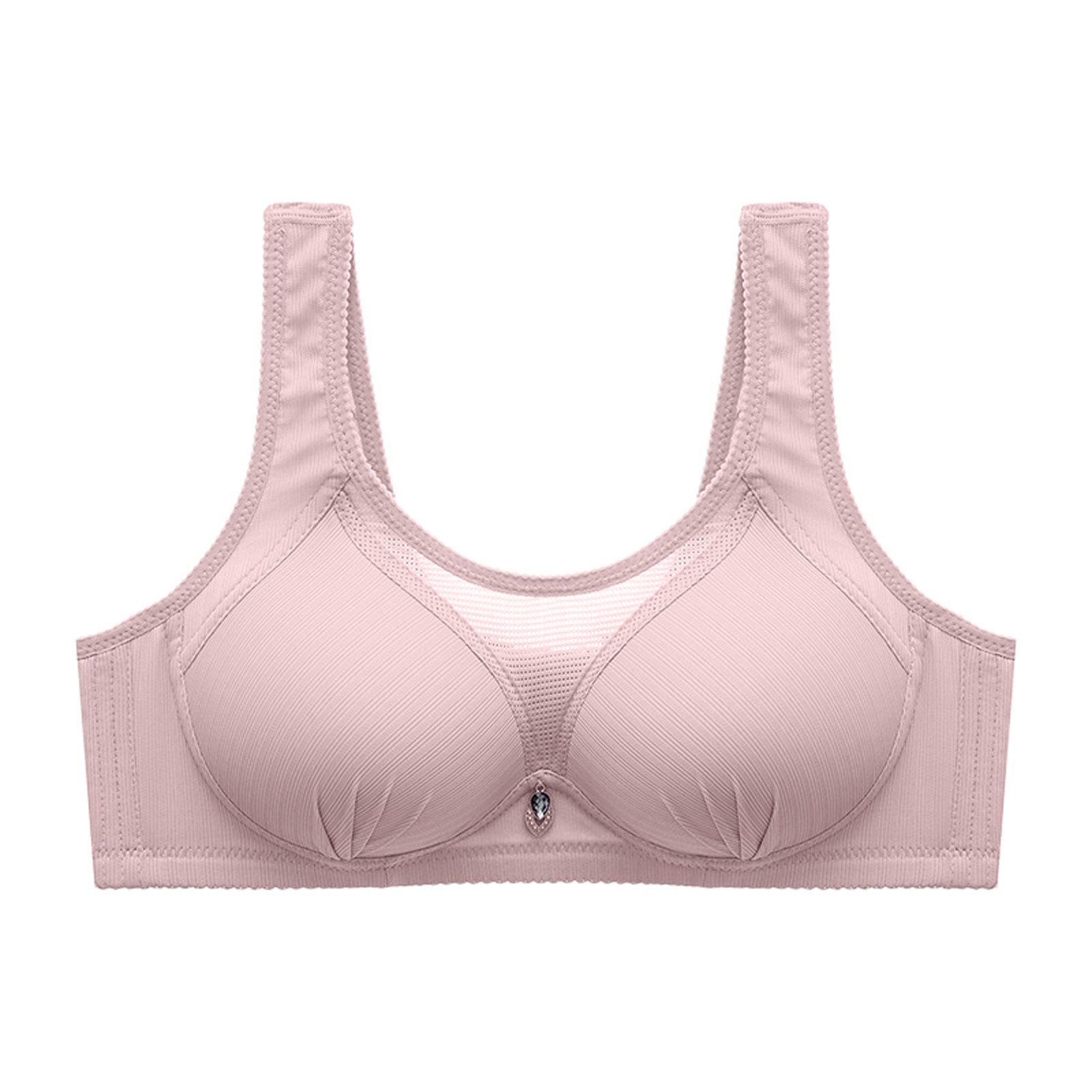 njshnmn Women's Full Coverage Wireless Bras Plus Size Bra Wirefreee Bra ...