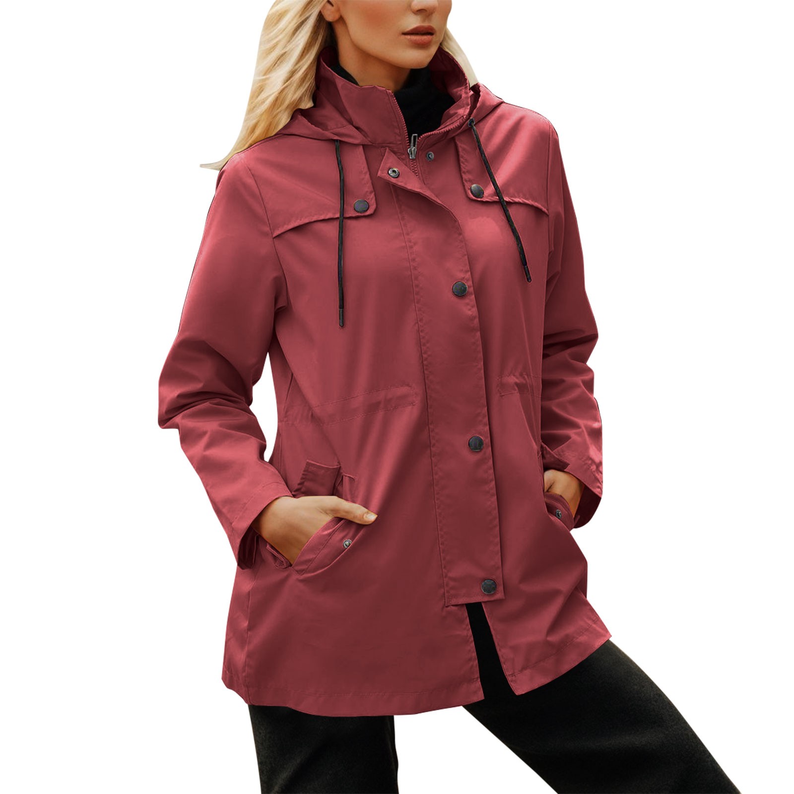 njshnmn Womens Waterproof Windproof Jacket Women's Rain Jacket ...