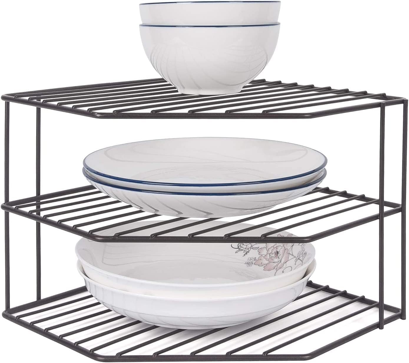 nltwyib 3-Tier Corner Shelf Counter and Cabinet Organizer - Cabinet ...