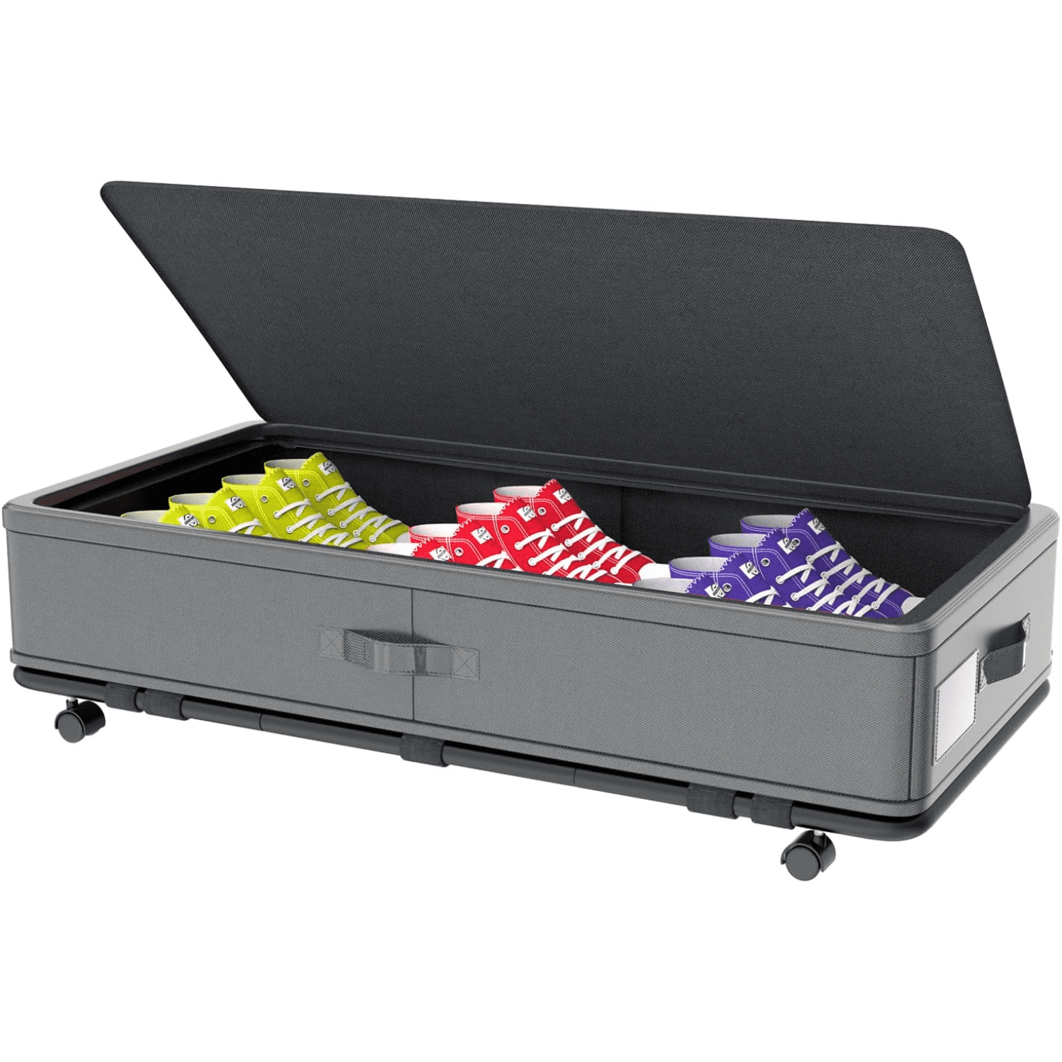 nltwyib Under Bed Storage with Wheels 50L Large Capacity Under Bed ...