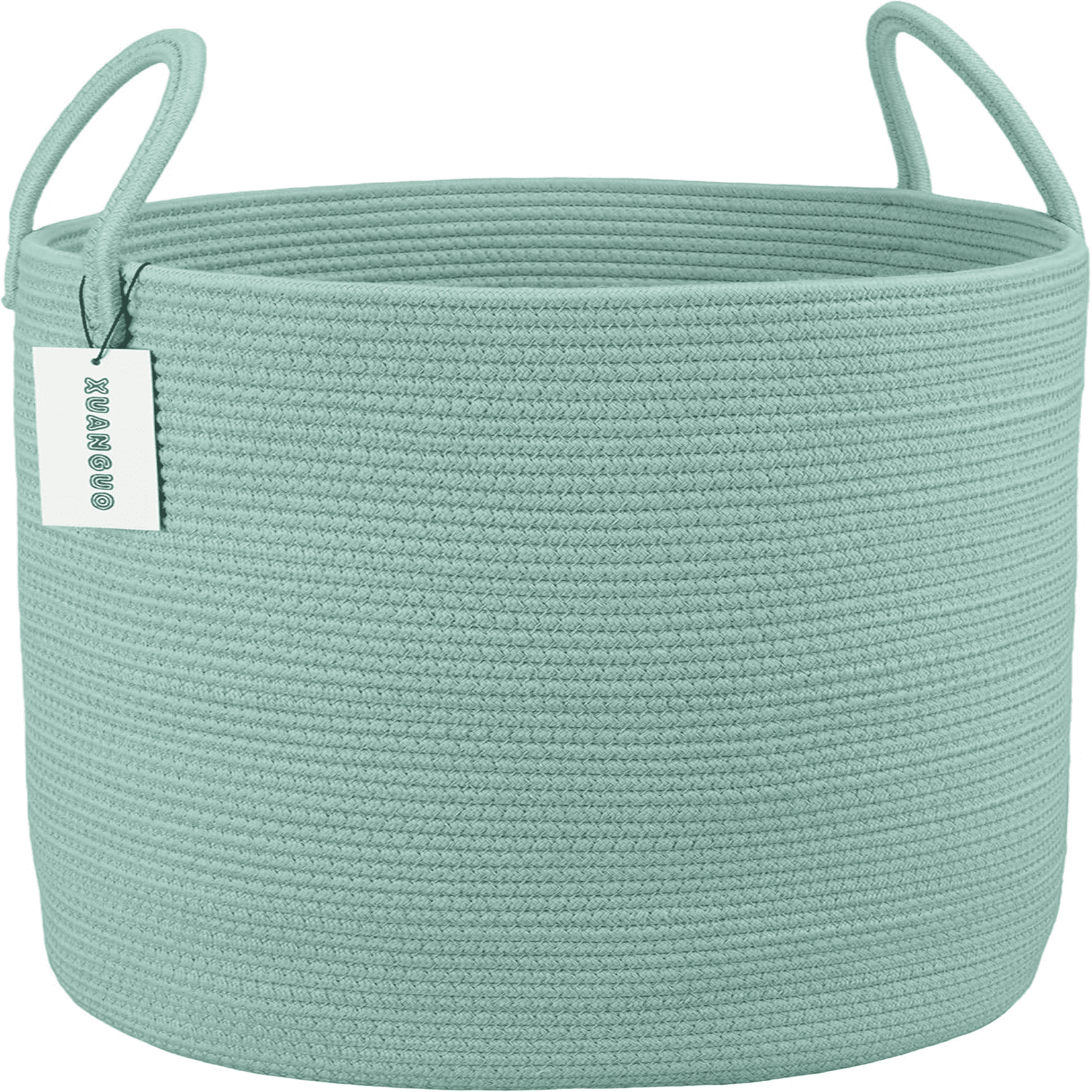 nltwyib Cotton Rope Laundry Basket Hamper for Clothes Woven Storage ...