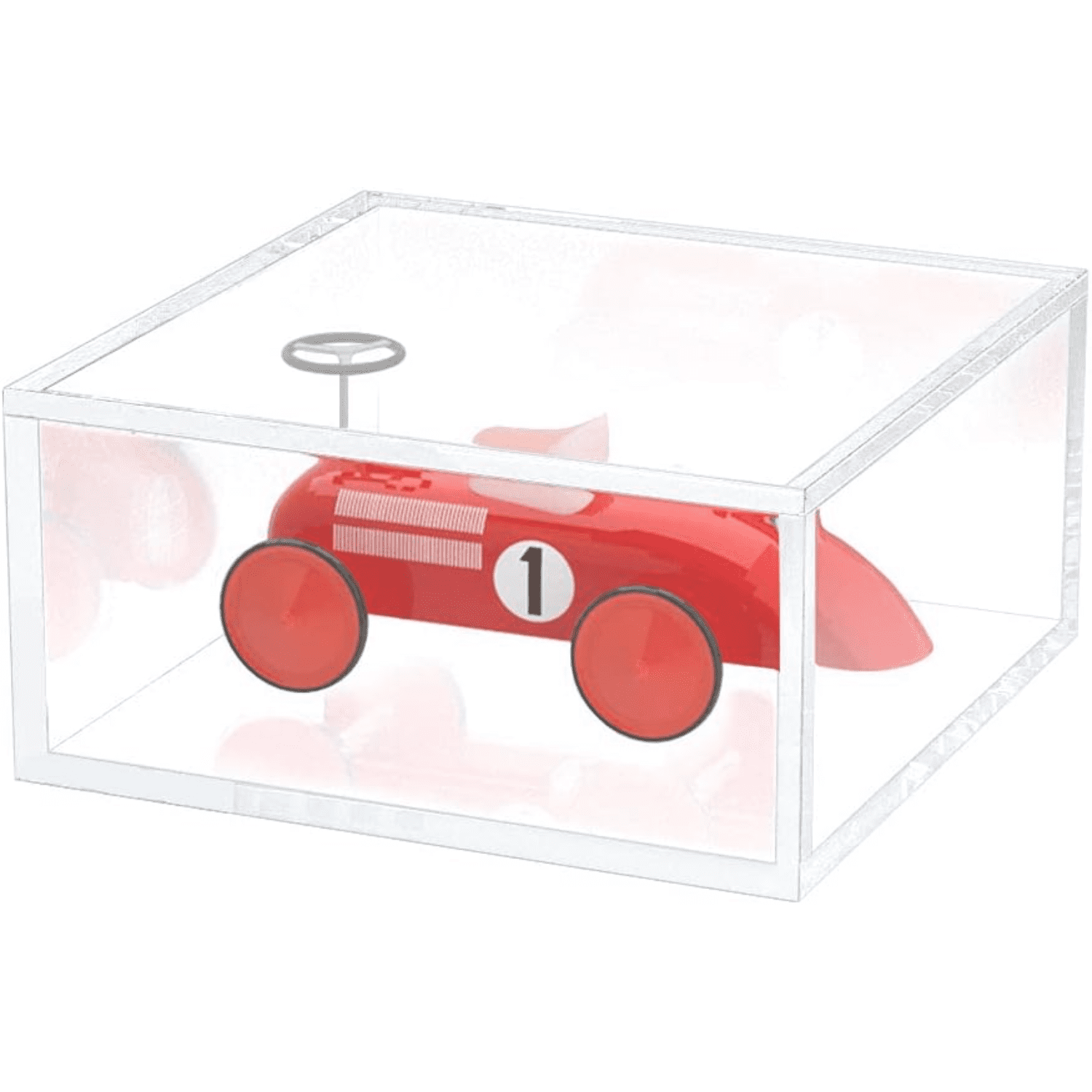 nltwyib Decorative Acrylic with Lid Clear Cube Display Case Multi ...