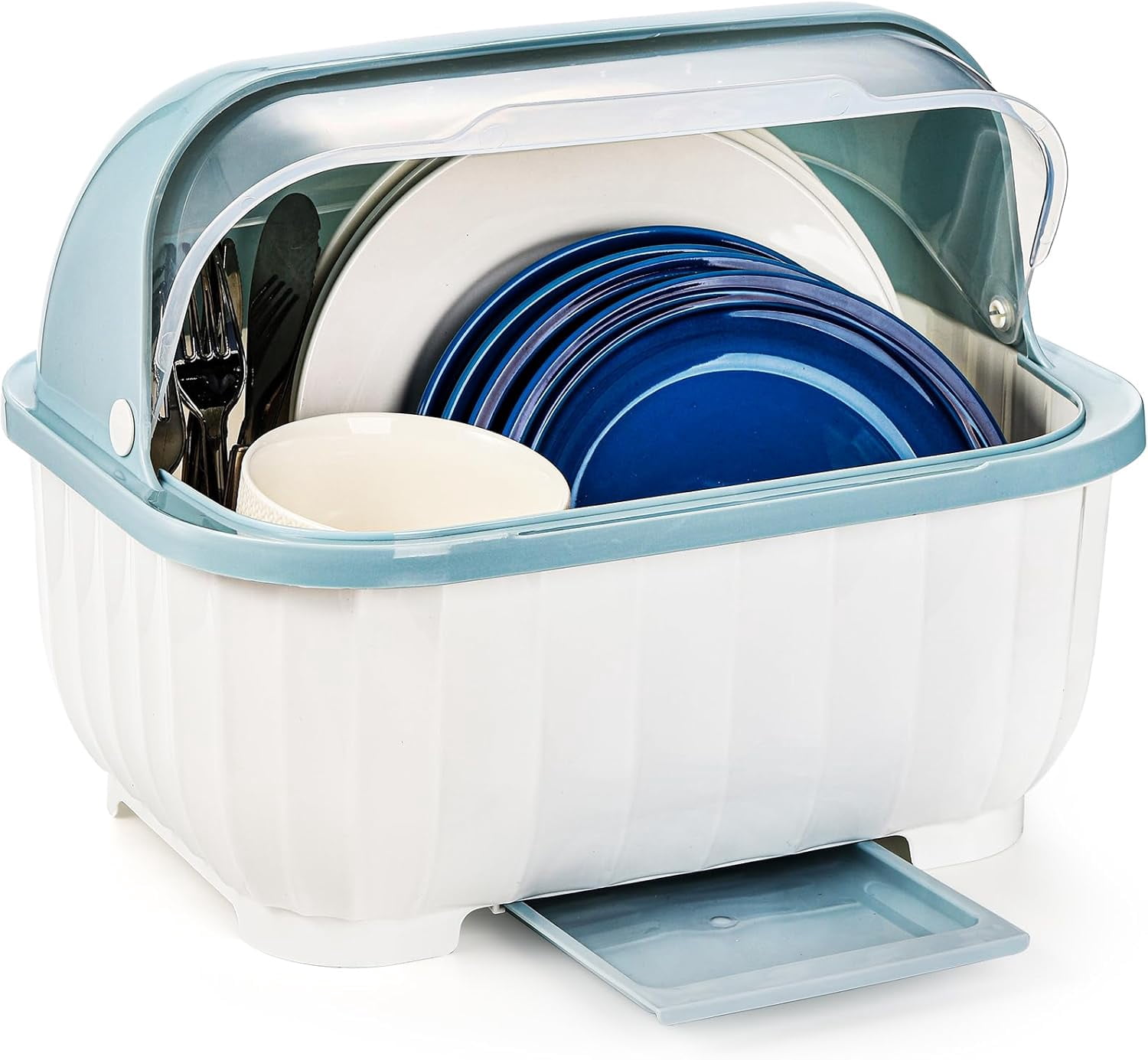 nltwyib Dish Drying Rack Plastic Nursing Bottle Holder with Cover ...