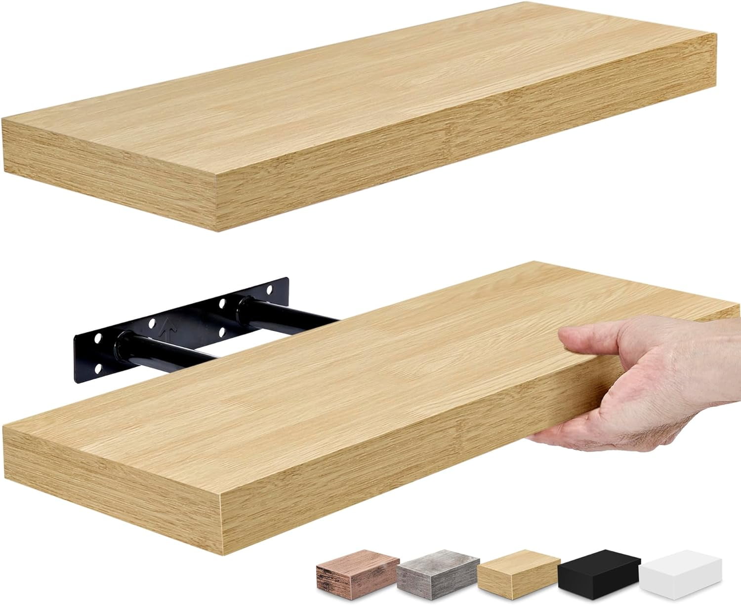 nltwyib Floating Shelves for Wall Bathroom Shelves Wall Mounted for ...